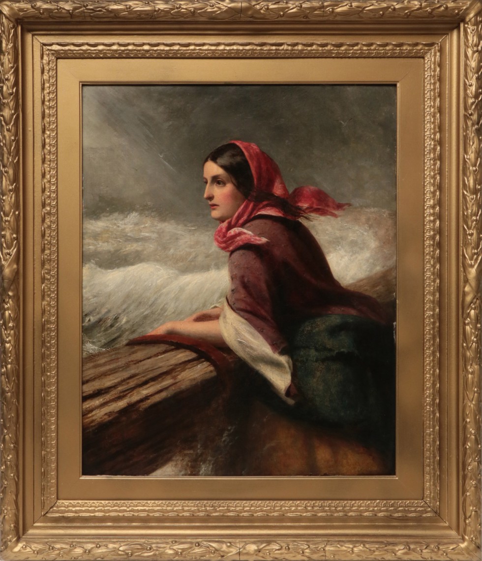 Fine Art - Thomas Brooks Fine Art Oil on Canvas "Portrait of a Young ...