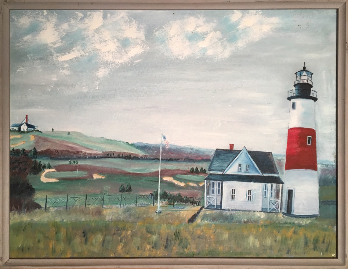 Ethel Anderson - Ethel Anderson "Sankaty Light" Oil on Canvas - Rafael ...