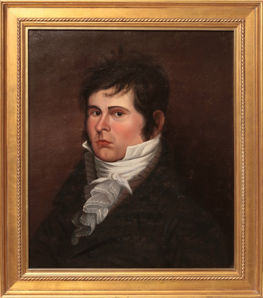 Charles Delin - Attributed to Charles Delin "Portrait of a Sea Captain ...