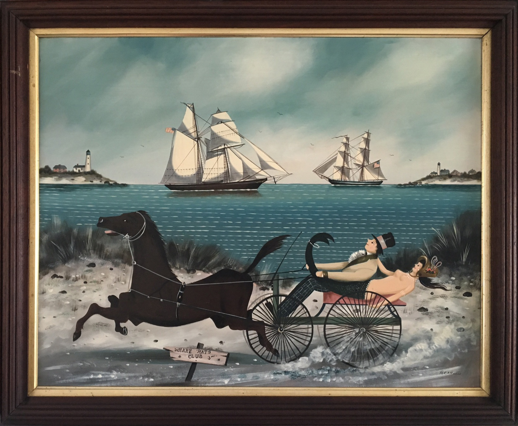 Ralph Eugene Cahoon Jr. - Ralph Eugene Cahoon Jr. "Racing to the Wharf ...