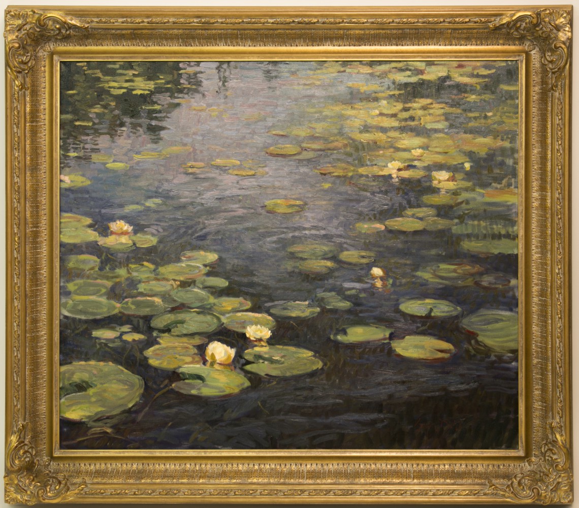 Susan Diehl - Susan Diehl "Water Lilies" Oil on Canvas - Rafael Osona ...
