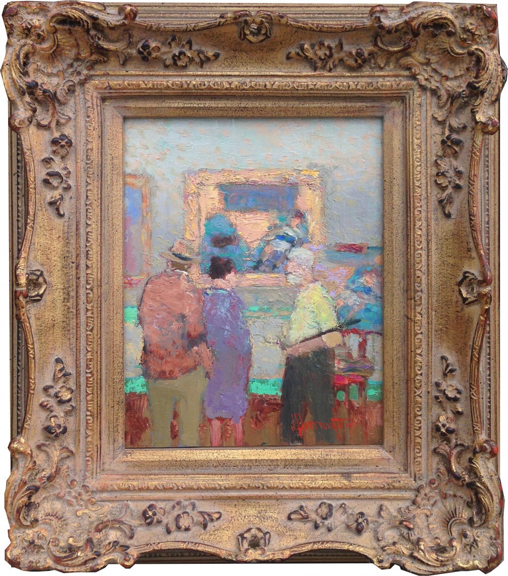 James Harrington - James Harrington Oil on Artist's Board "Forty Years ...