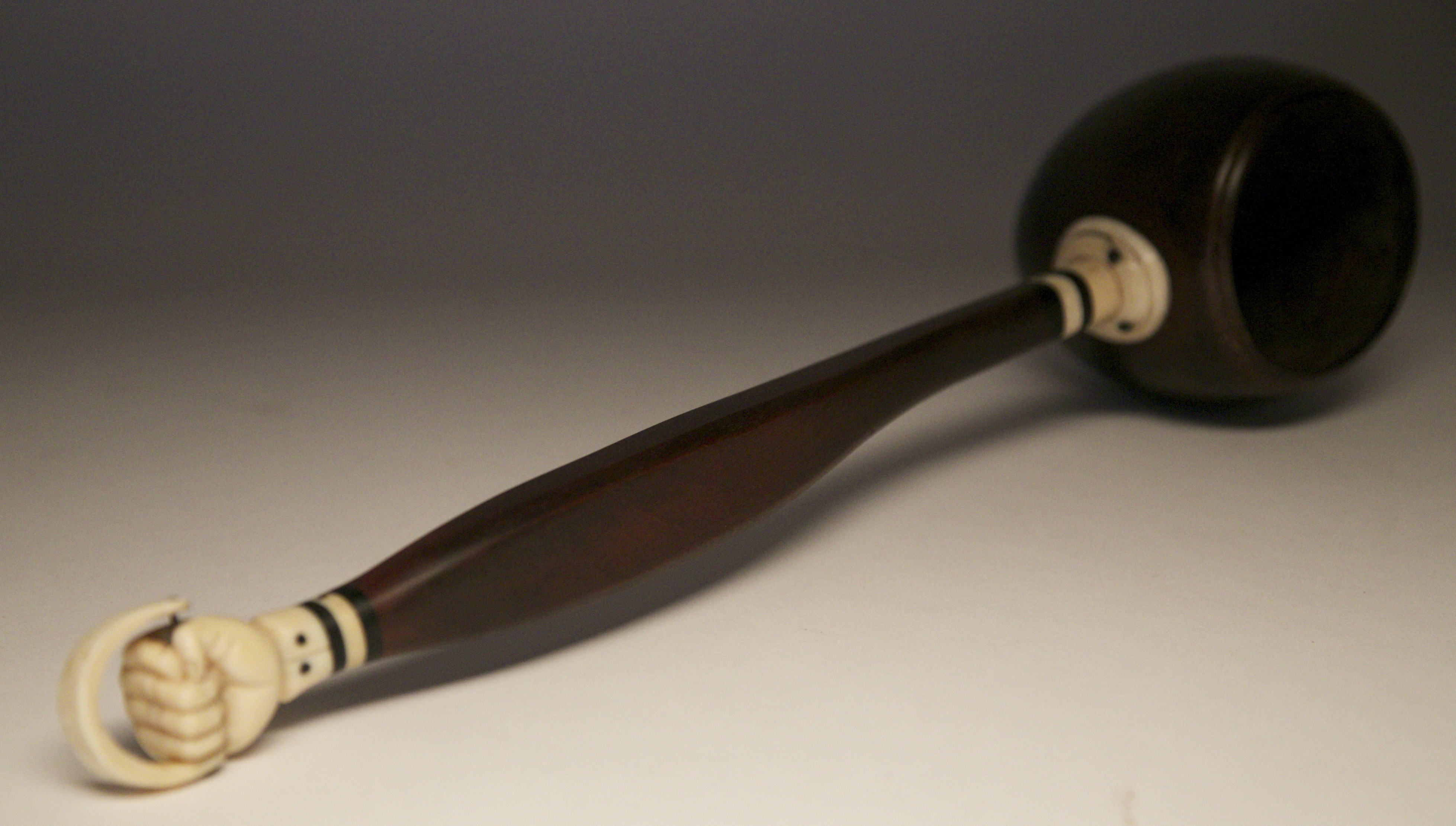 Rum Dipper - Fine 19th C. Whale Ivory, Baleen, Coconut Shell Rum Dipper ...