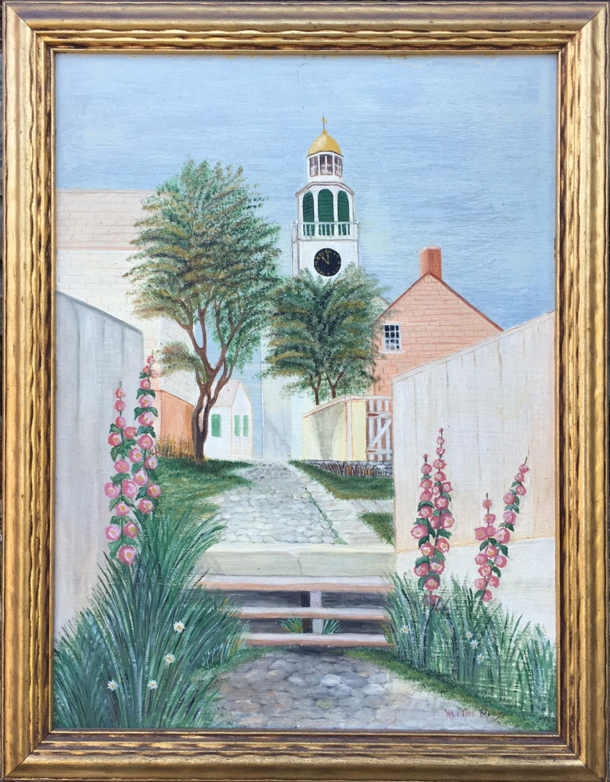 Aletha Macy - Aletha Macy Oil on Masonite "Stone Alley" - Rafael Osona ...