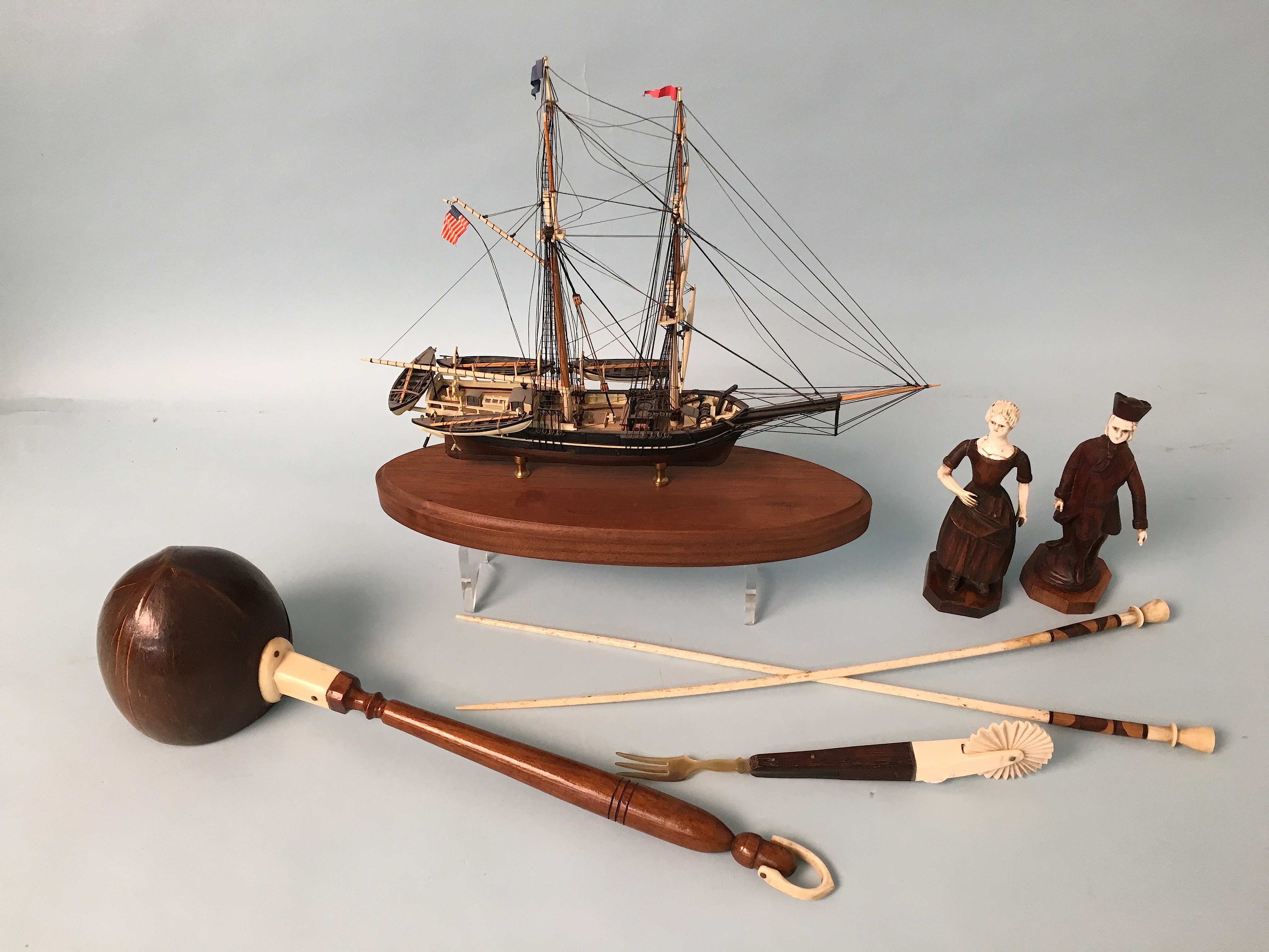 Coconut Dipper - 19th C. Sailor Made Coconut Rum Dipper - Rafael Osona ...