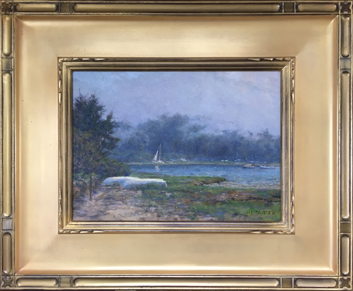 William P. Duffy - William P. Duffy Oil on Canvas "Unexpected Fog ...