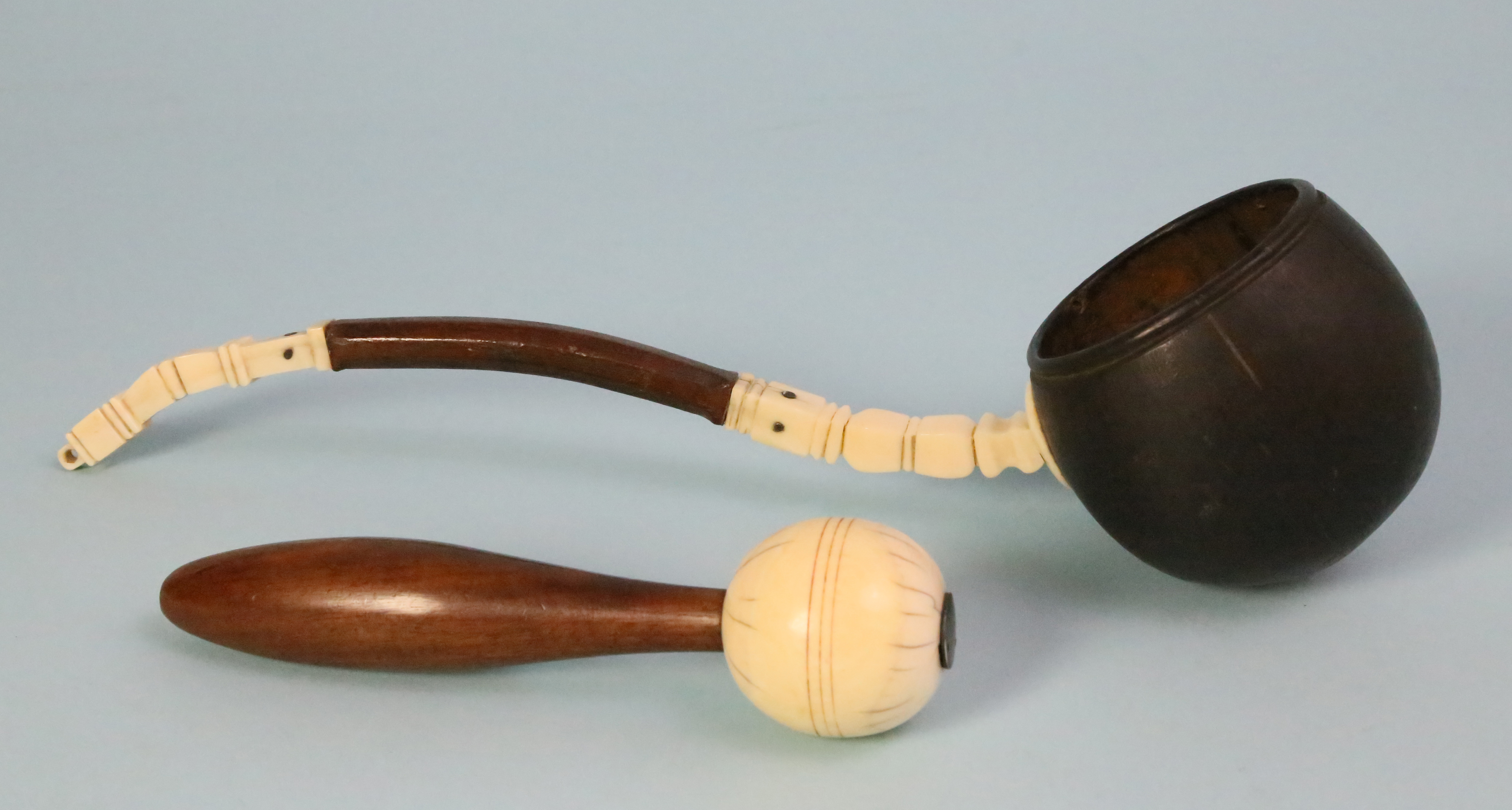 Rum Dipper - Whaleman Made Whale Ivory and Wood Rum Dipper & Nantucket ...