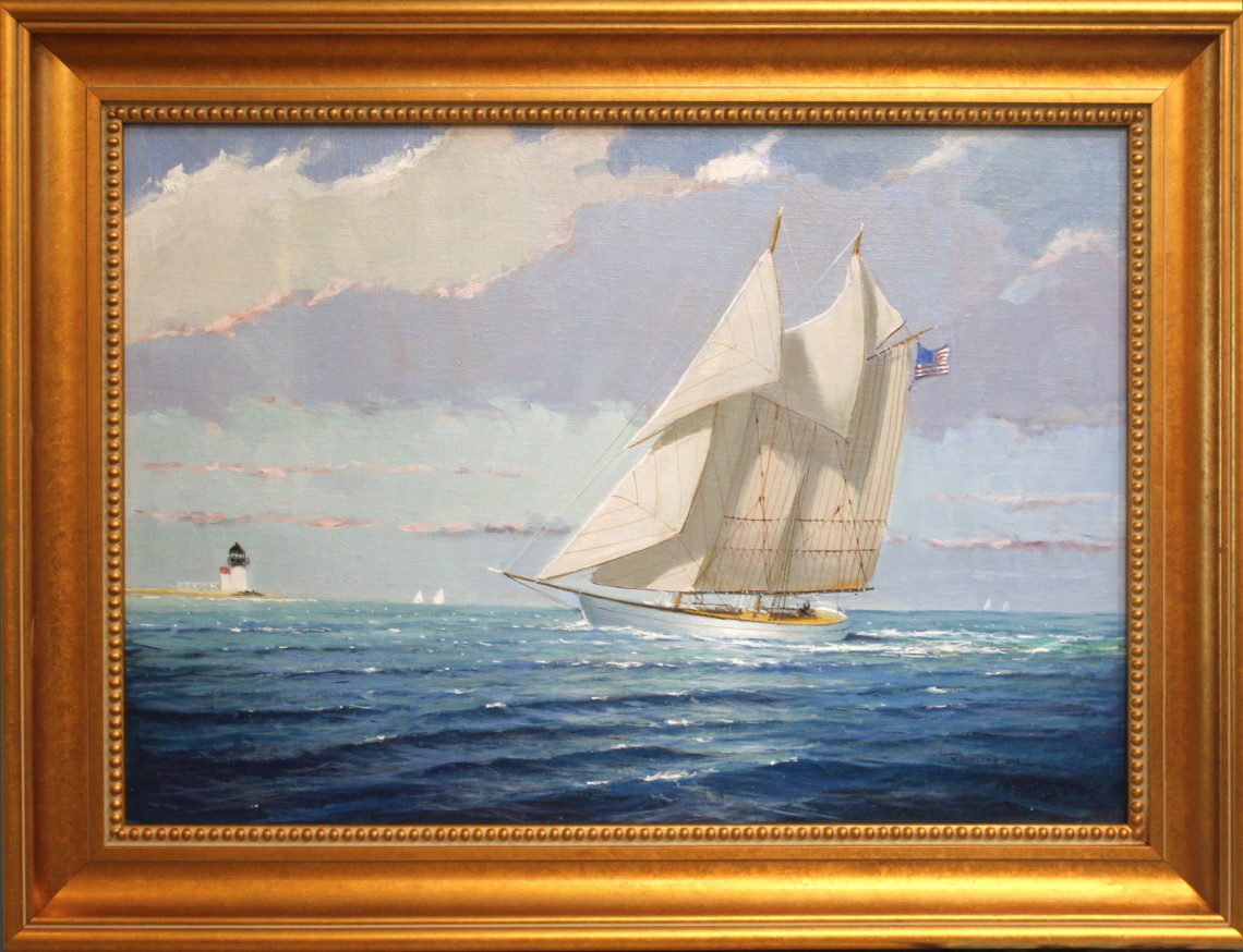 William W. Lowe - William W. Lowe Oil on Linen "Arriving Home ...