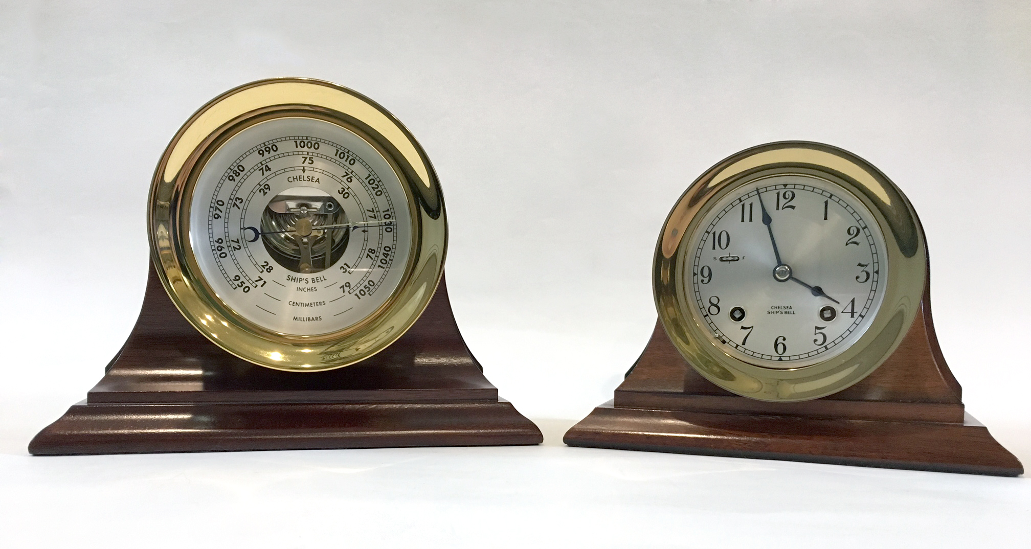 Chelsea Ship's Bell - Brass Chelsea Ship's Bell Clock & Barometer ...