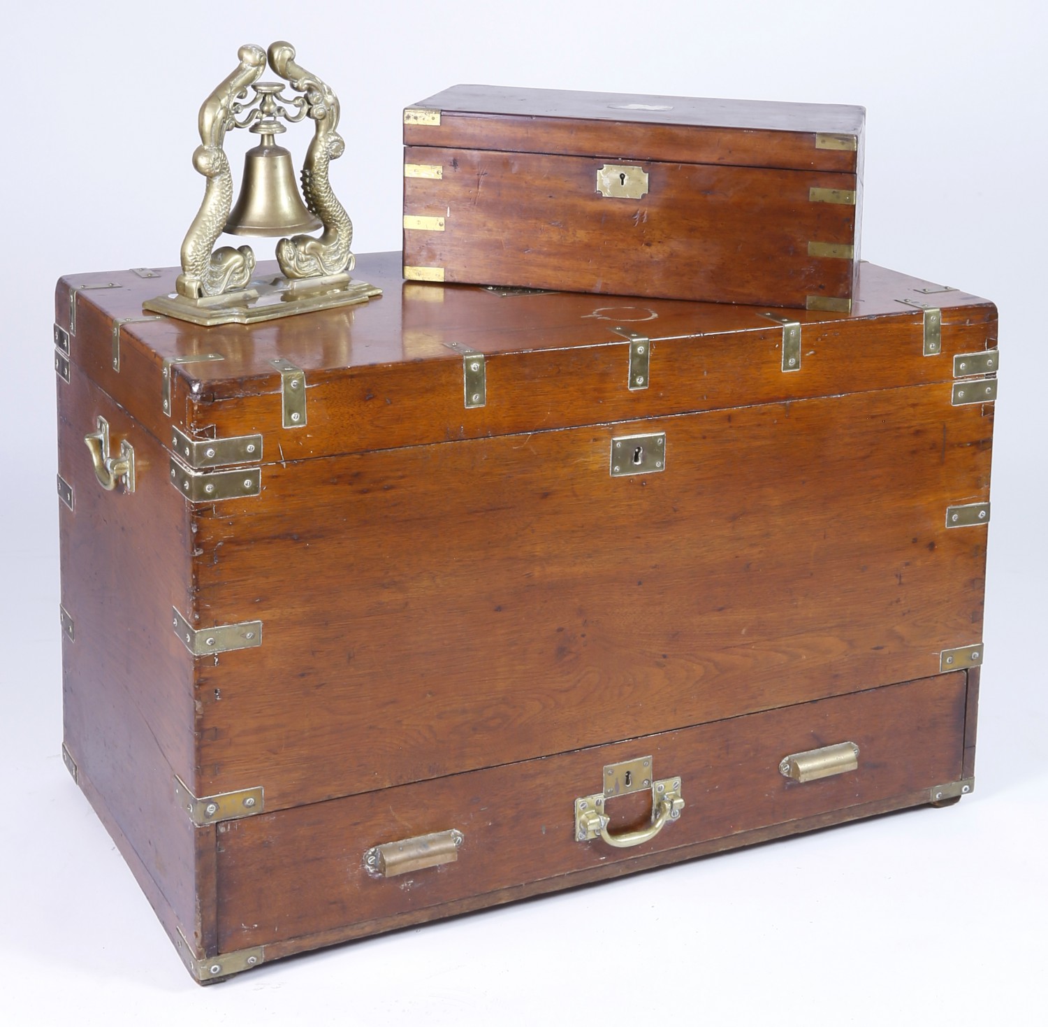 Campaign - 19th Century Campaign Trunk, Mahogany Lap Box & Vintage ...