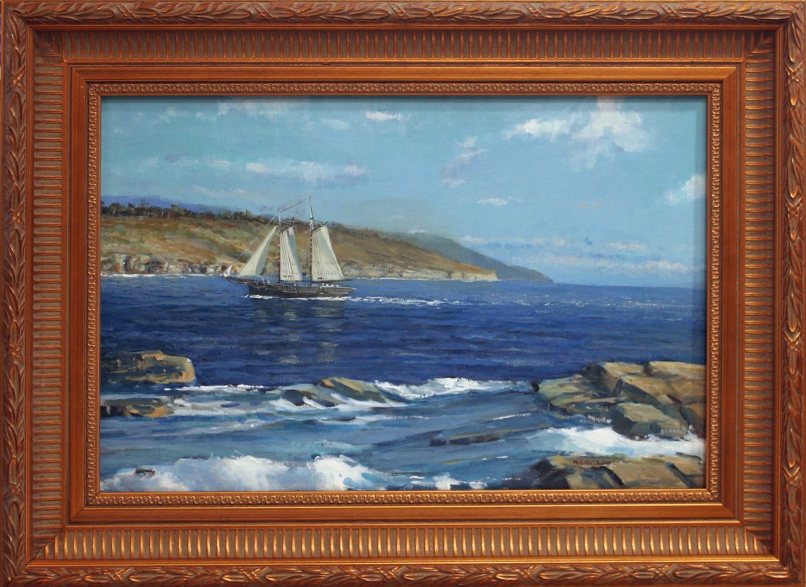 William W. Lowe - William W. Lowe Oil on Linen "Returning to Safe ...