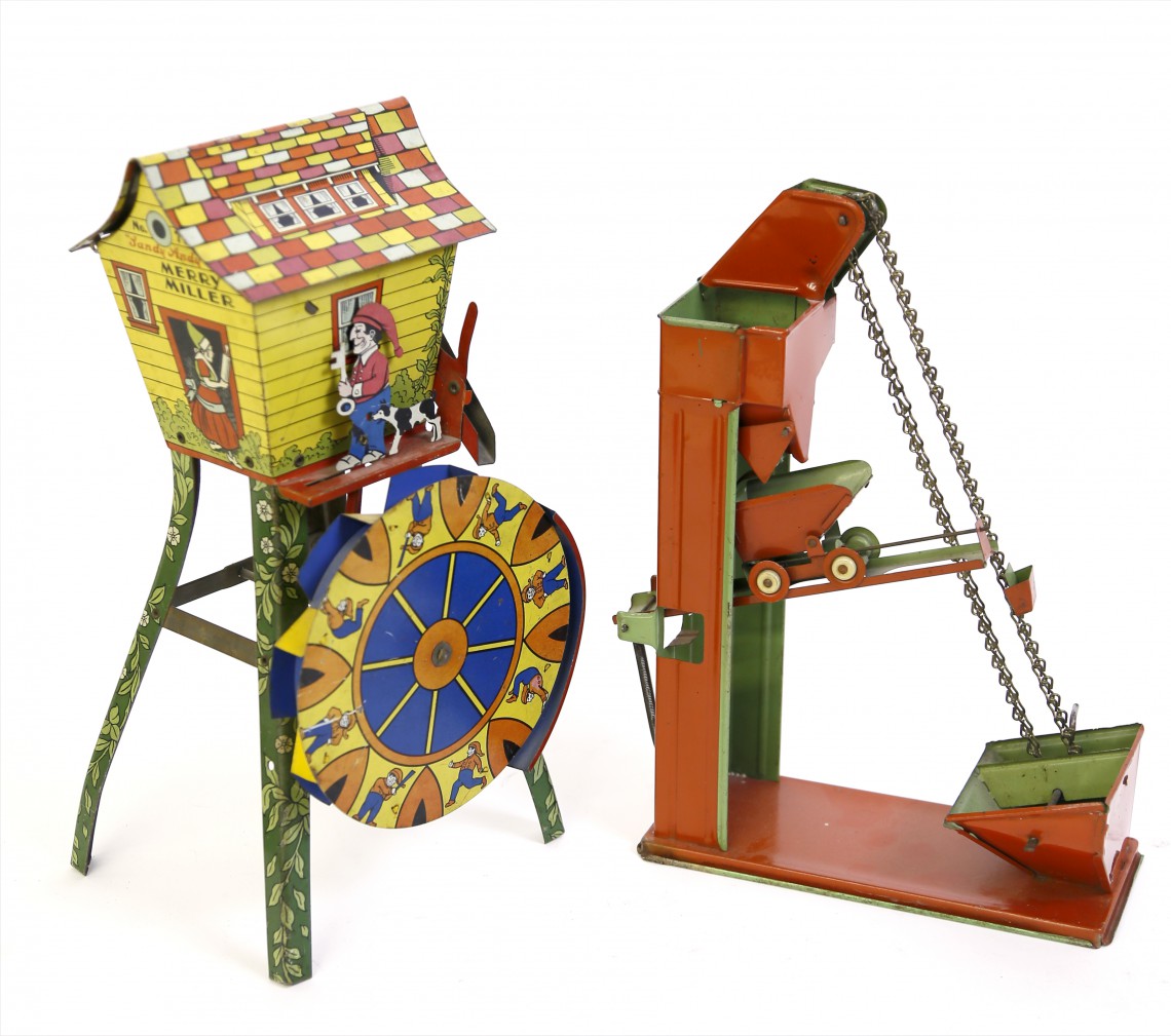Sand Toy - Vintage "Sandy & Andy" Merry Miller Spinning Wheel Toy ...