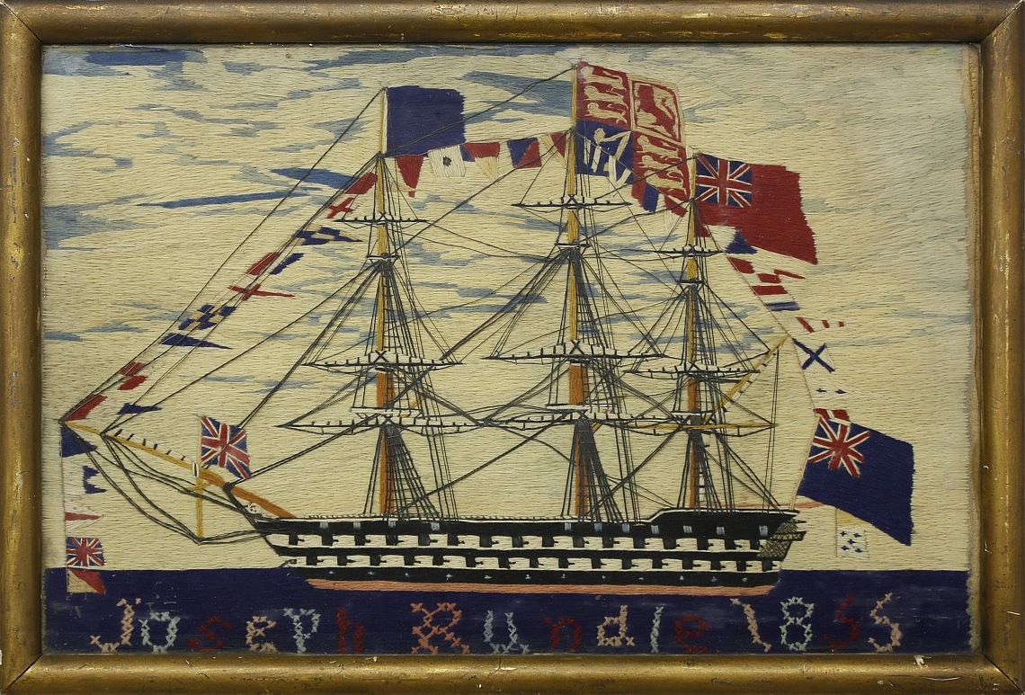 Woolwork - 19th Century British Sailor’s Woolwork "Joseph Rundle, 1855 ...