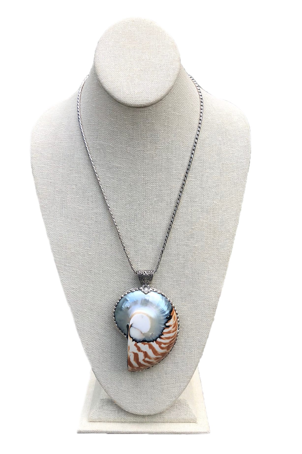 Shell Pendant - Sterling Silver Mounted Shell Pendant - Rafael Osona ...