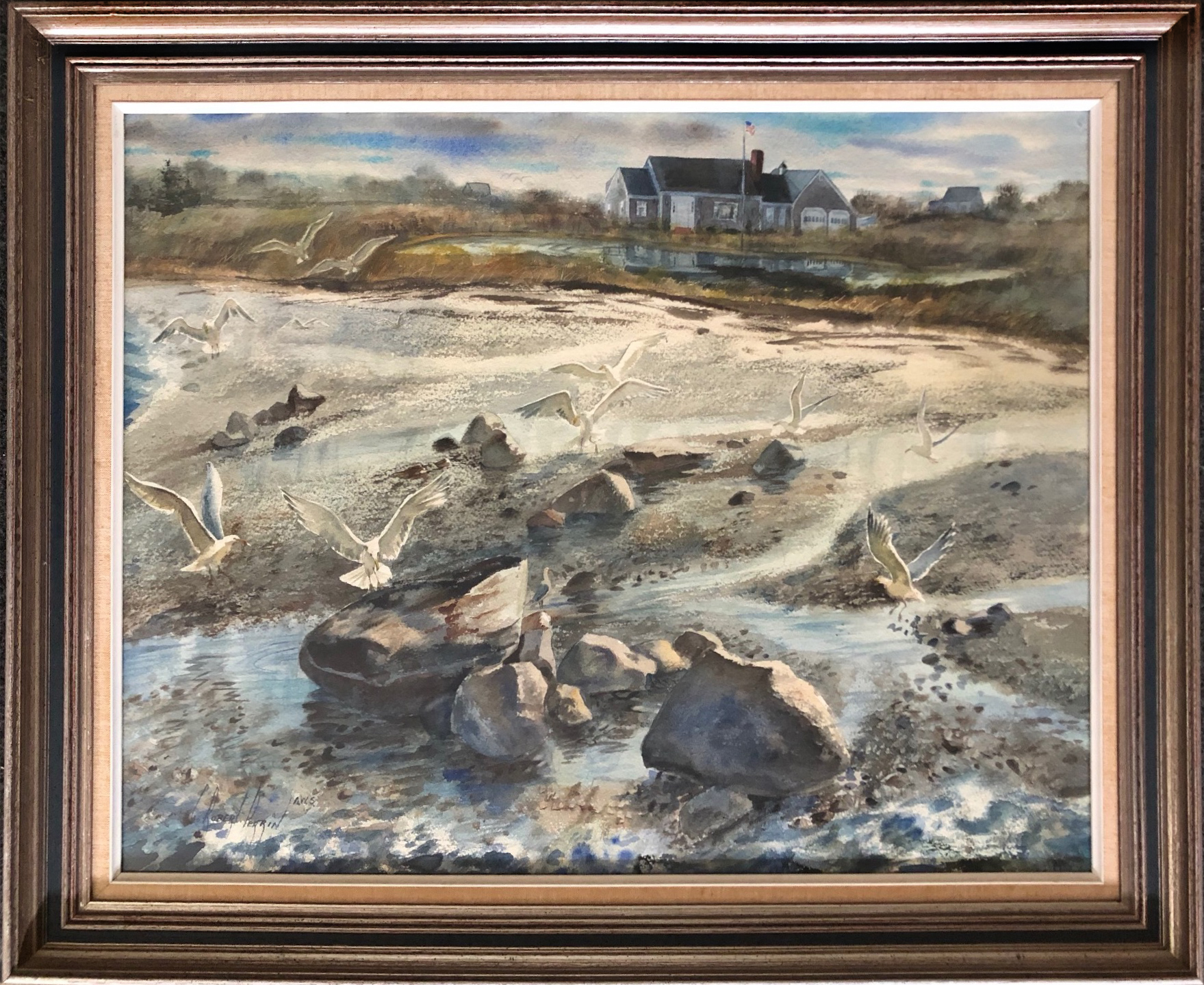 Robert Perrin - C. Robert Perrin Watercolor on Paper "Pocomo" - Rafael ...