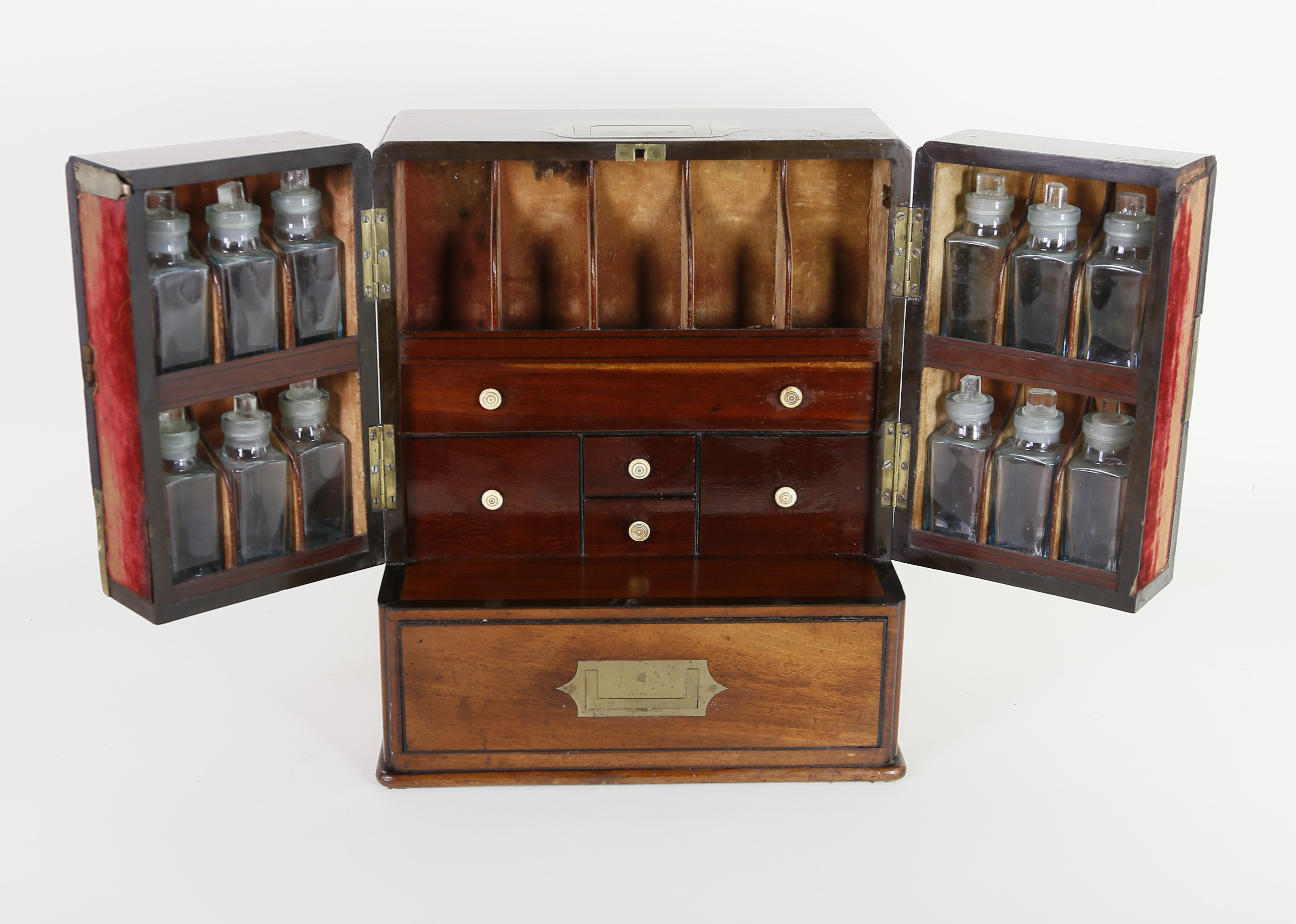 Traveling Medicine Chest - 19th Century English Traveling Medicine ...