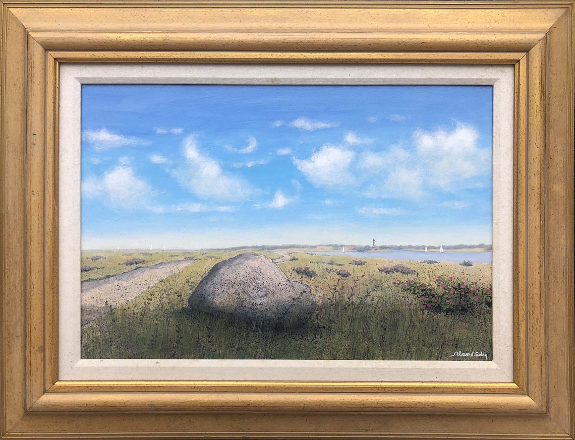 Alan Eddy - Alan Eddy Oil on Canvas "A View from Altar Rock, Nantucket ...