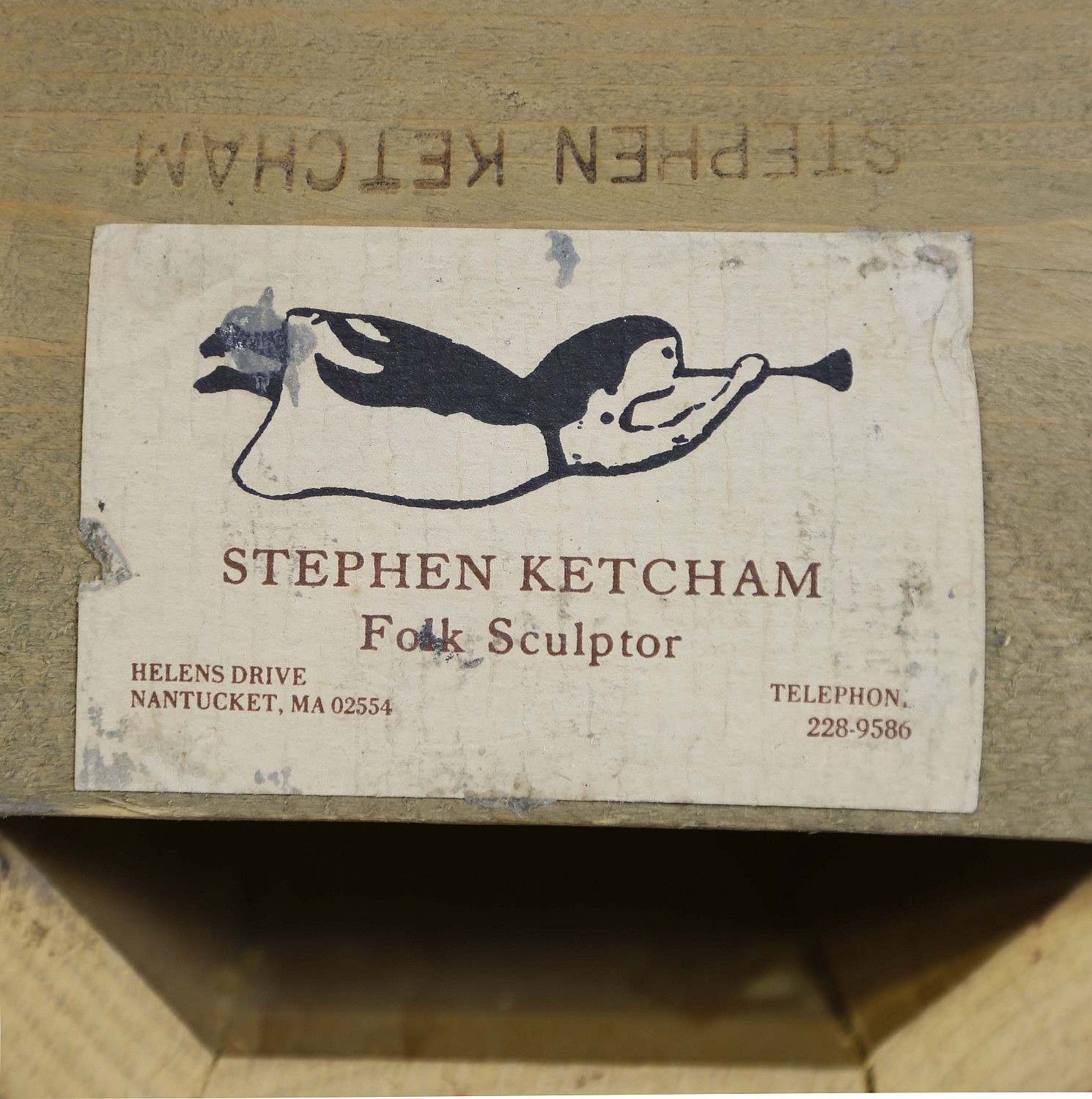 Stephen Ketcham - Stephen Ketcham Folk Art Sculpture "Nantucket's Old ...