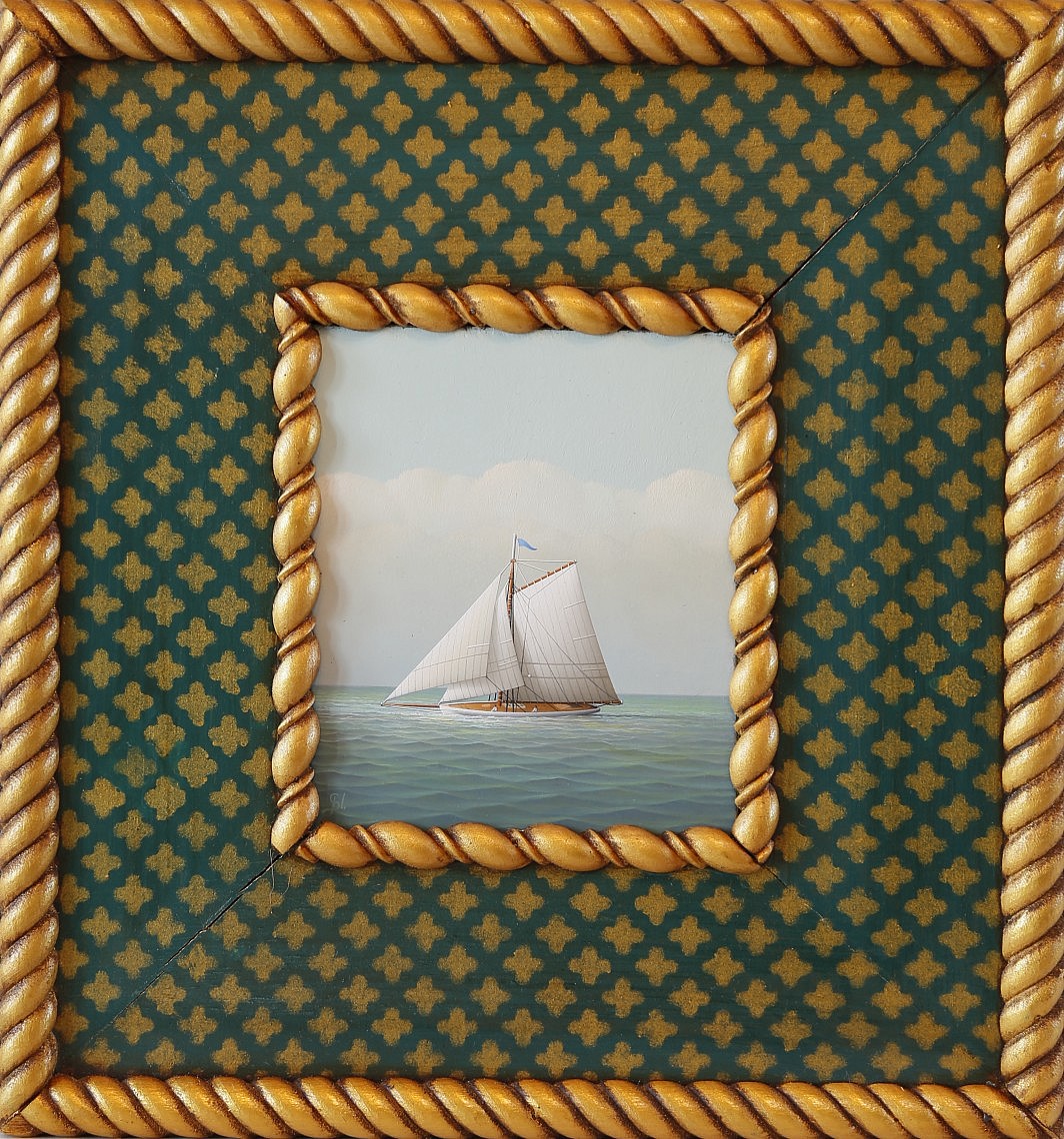 George Nemethy - George Nemethy Oil on Board "Schooner" - Rafael Osona ...