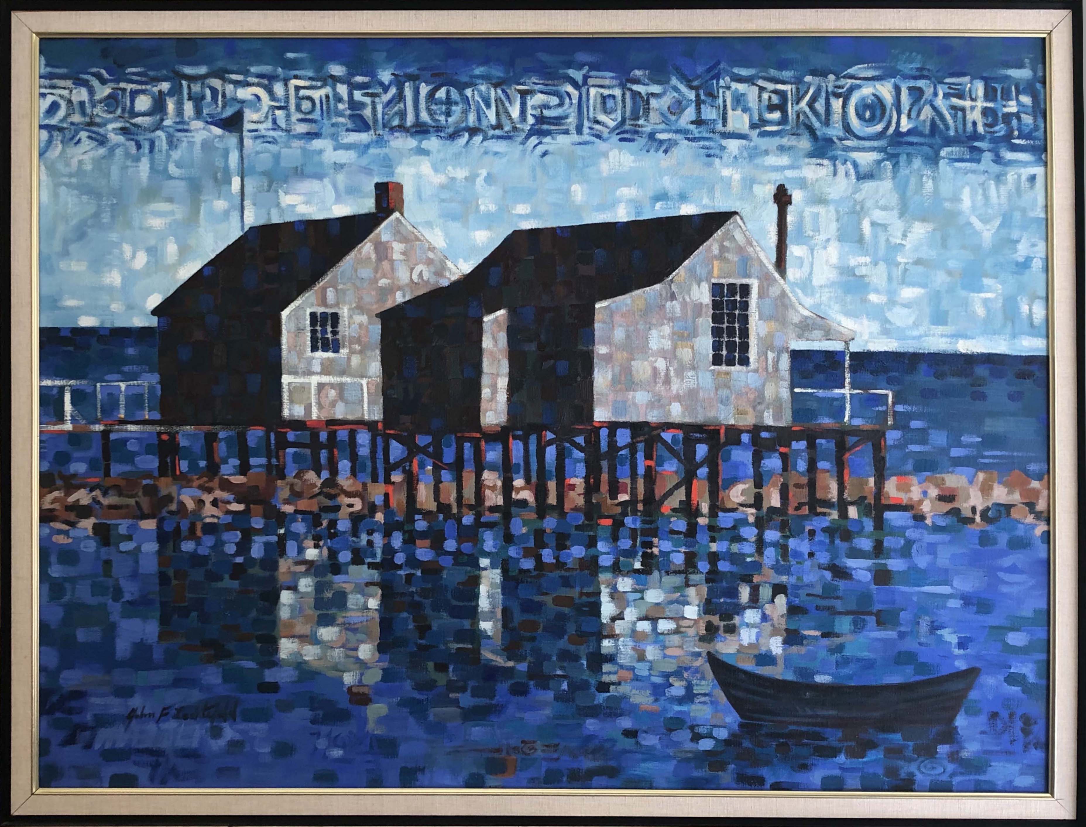 John Lochtefeld - John Lochtefeld Oil on Canvas "Reflections: The ...