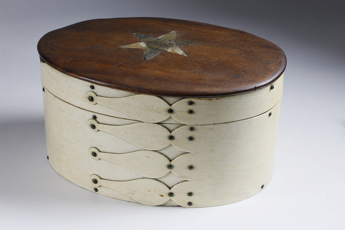 Ditty Box - Large Whaleman Made Panbone Ditty Box with Abalone Star ...