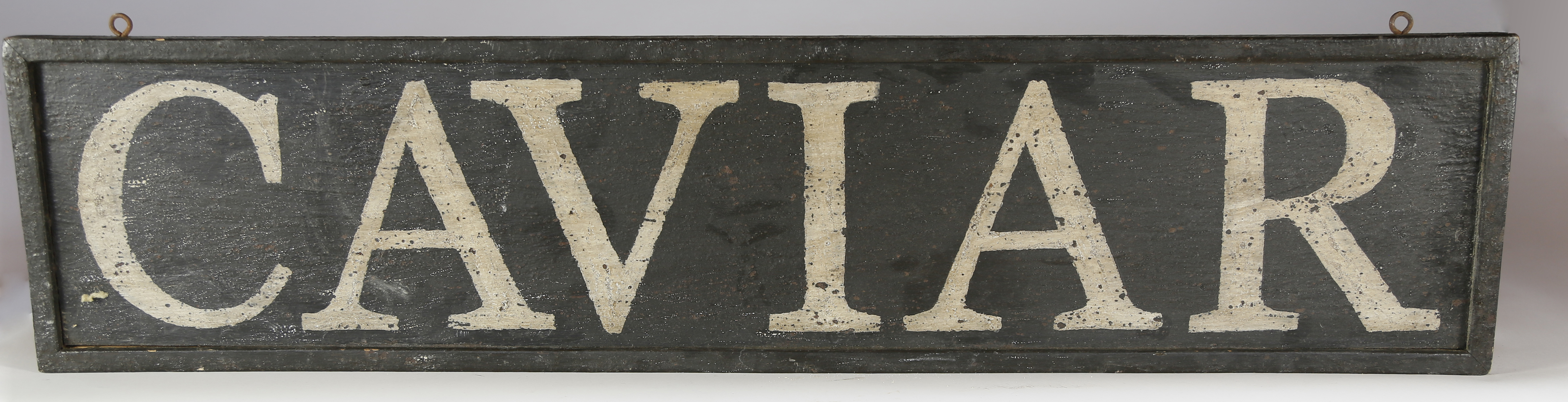 Sign - Painted "Caviar" Storefront Sign - Rafael Osona Auctions ...