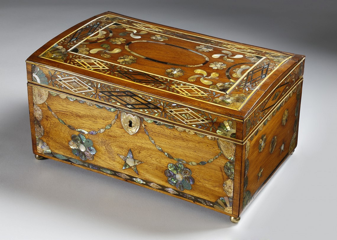 Trinket Box - Sailor Made Inlaid Trinket Box - Rafael Osona Auctions ...