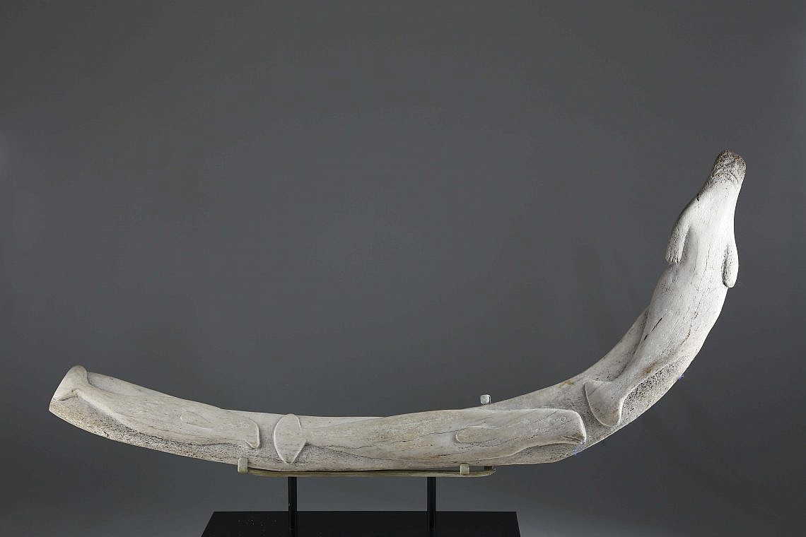 Whale Rib - Carved Whale Rib in Bas Relief - Rafael Osona Auctions ...