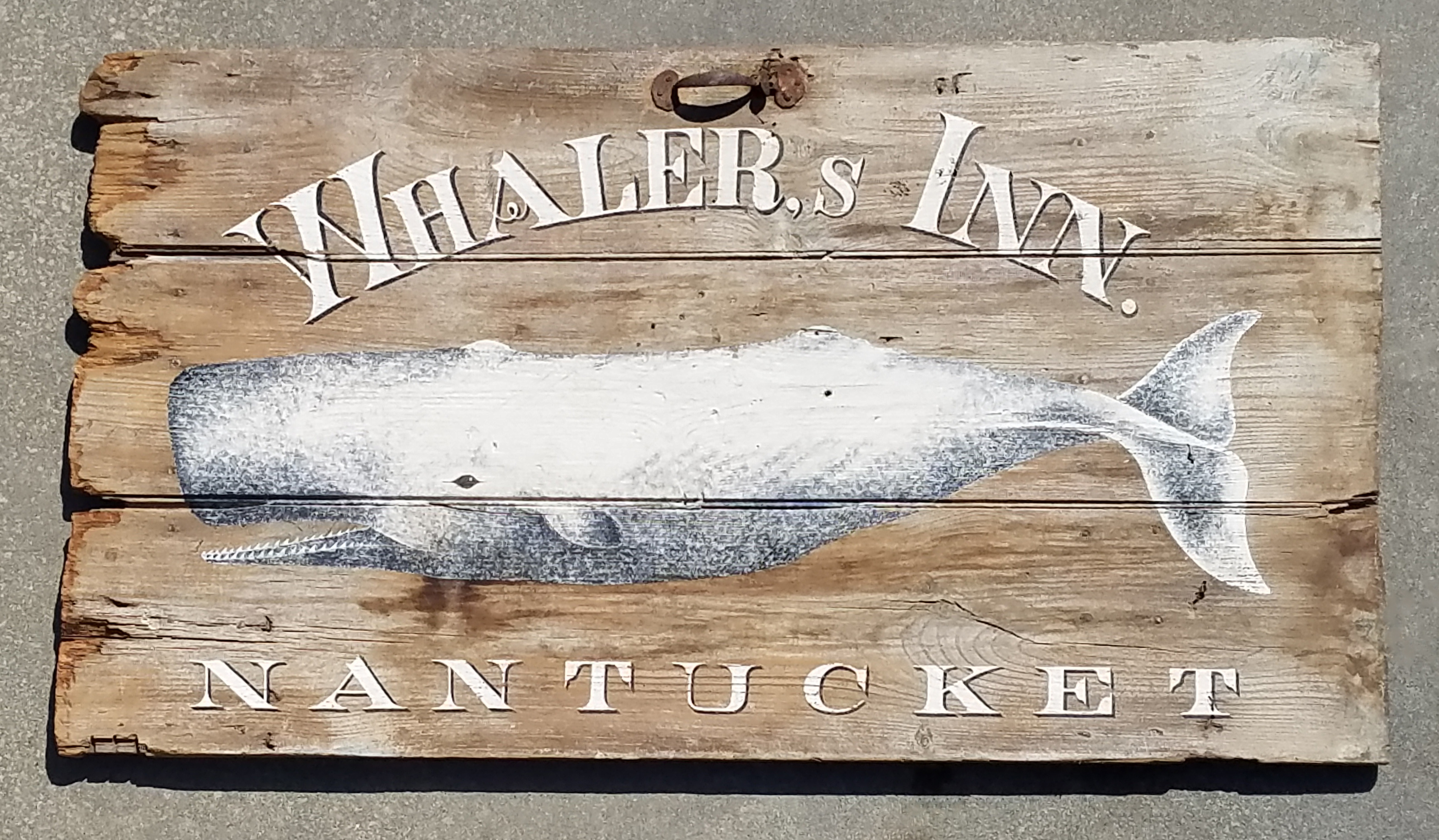 Nantucket Sign - Hand Painted Whaler's Inn Nantucket Sign - Rafael ...