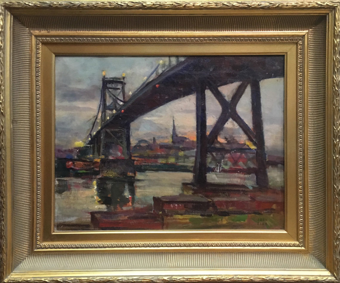 John Blum - John Blum Oil on Canvas "Brooklyn Bridge" - Rafael Osona ...