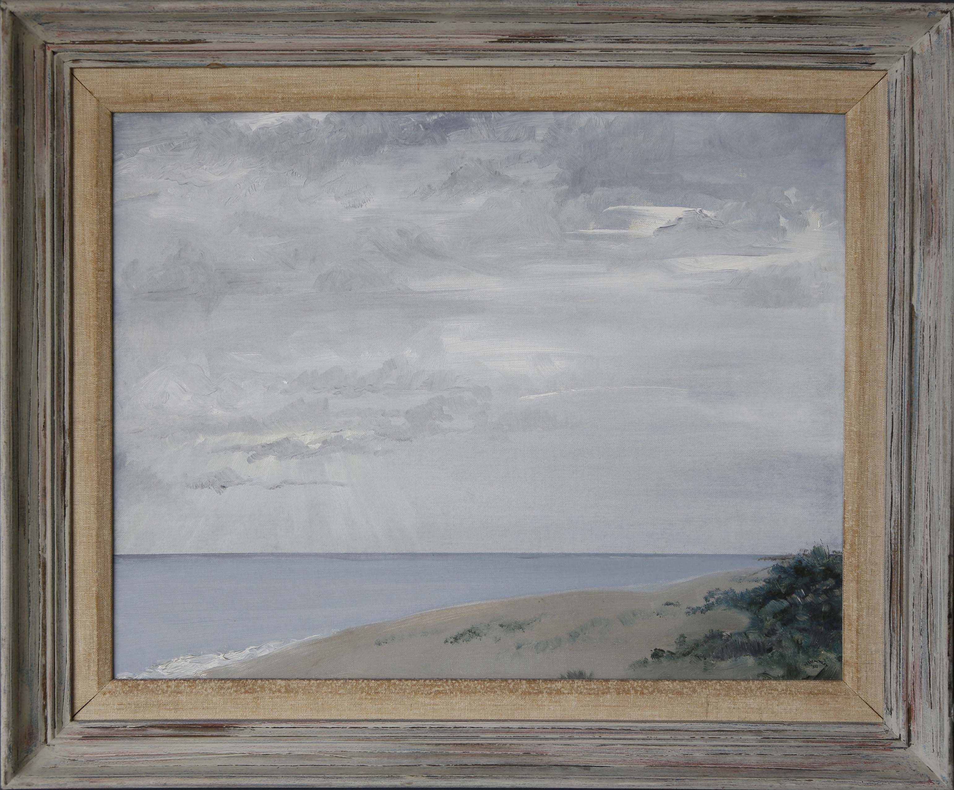 Nathaniel Benchley - Nathaniel Benchley Oil on Artist Board "View from ...