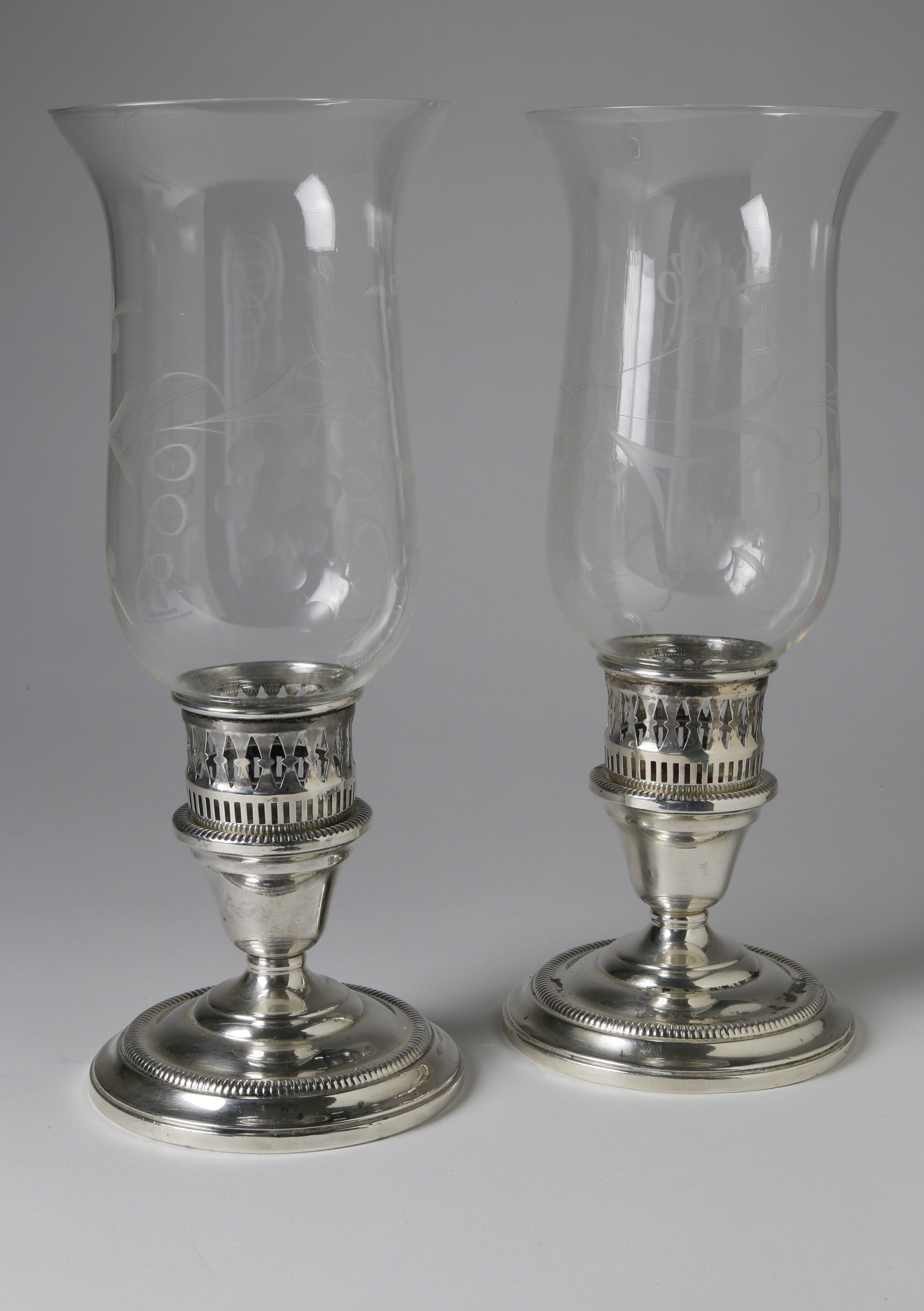 Sterling Silver Candlesticks - Pair of Kenilworth Sterling Silver ...