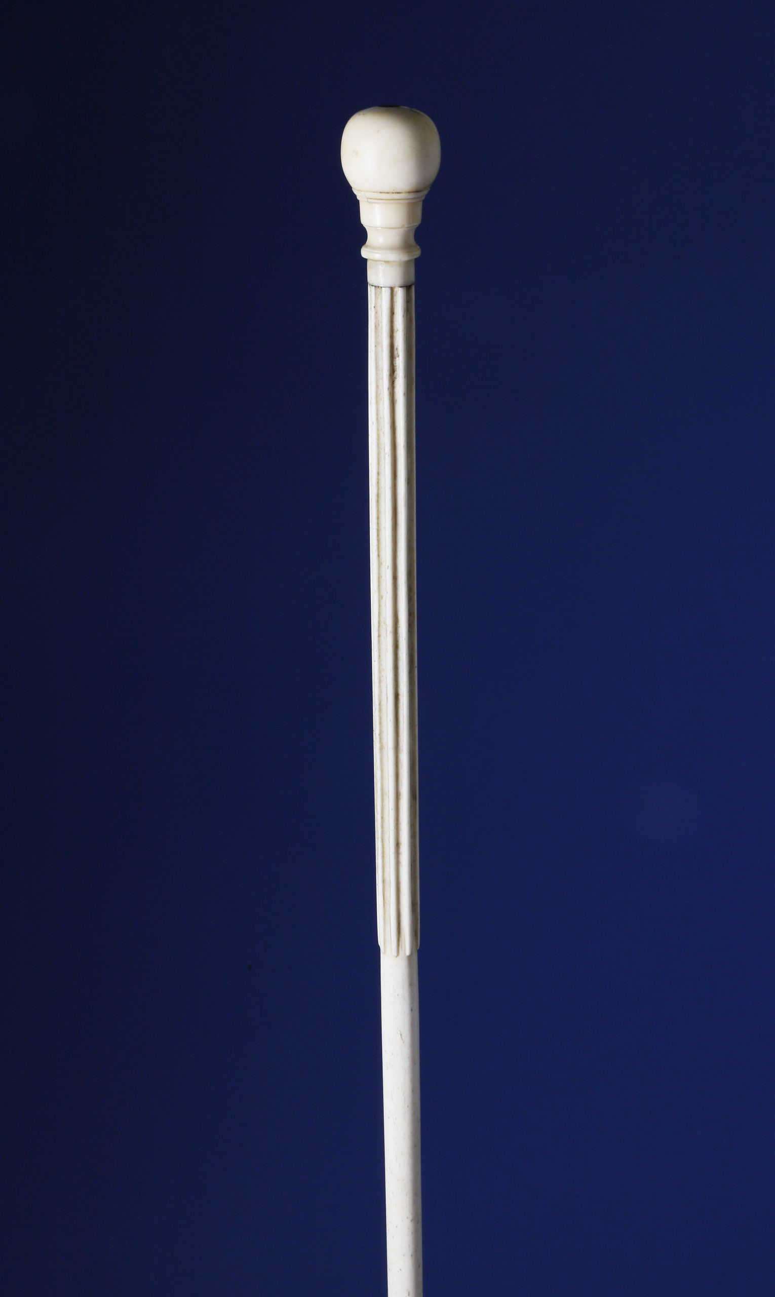 Whale Ivory Walking Stick - Whaler Made Whale Ivory Knob Walking Stick ...