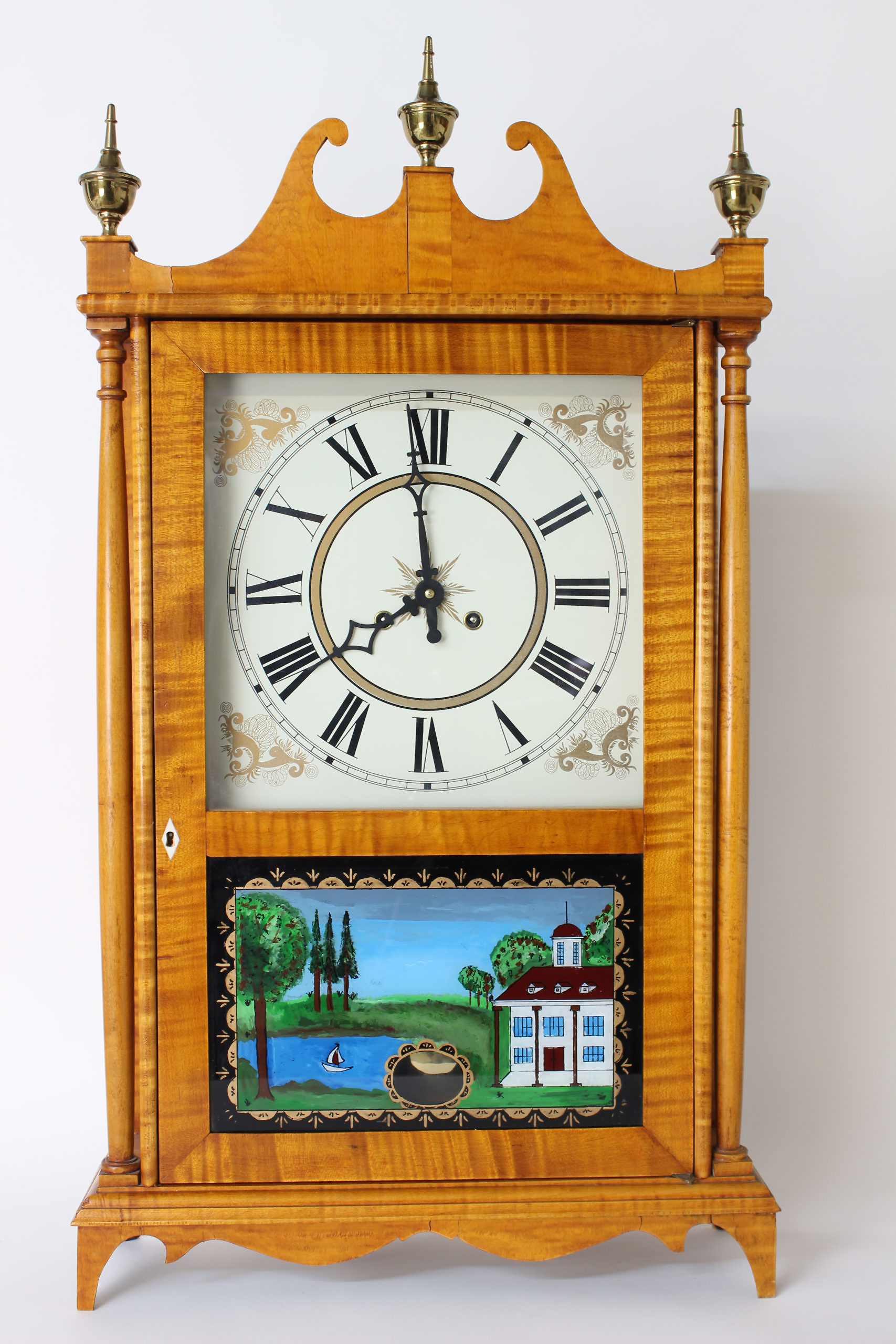 41236 Tiger Maple Bracket Clock A IMG_7357 - Rafael Osona Auctions ...