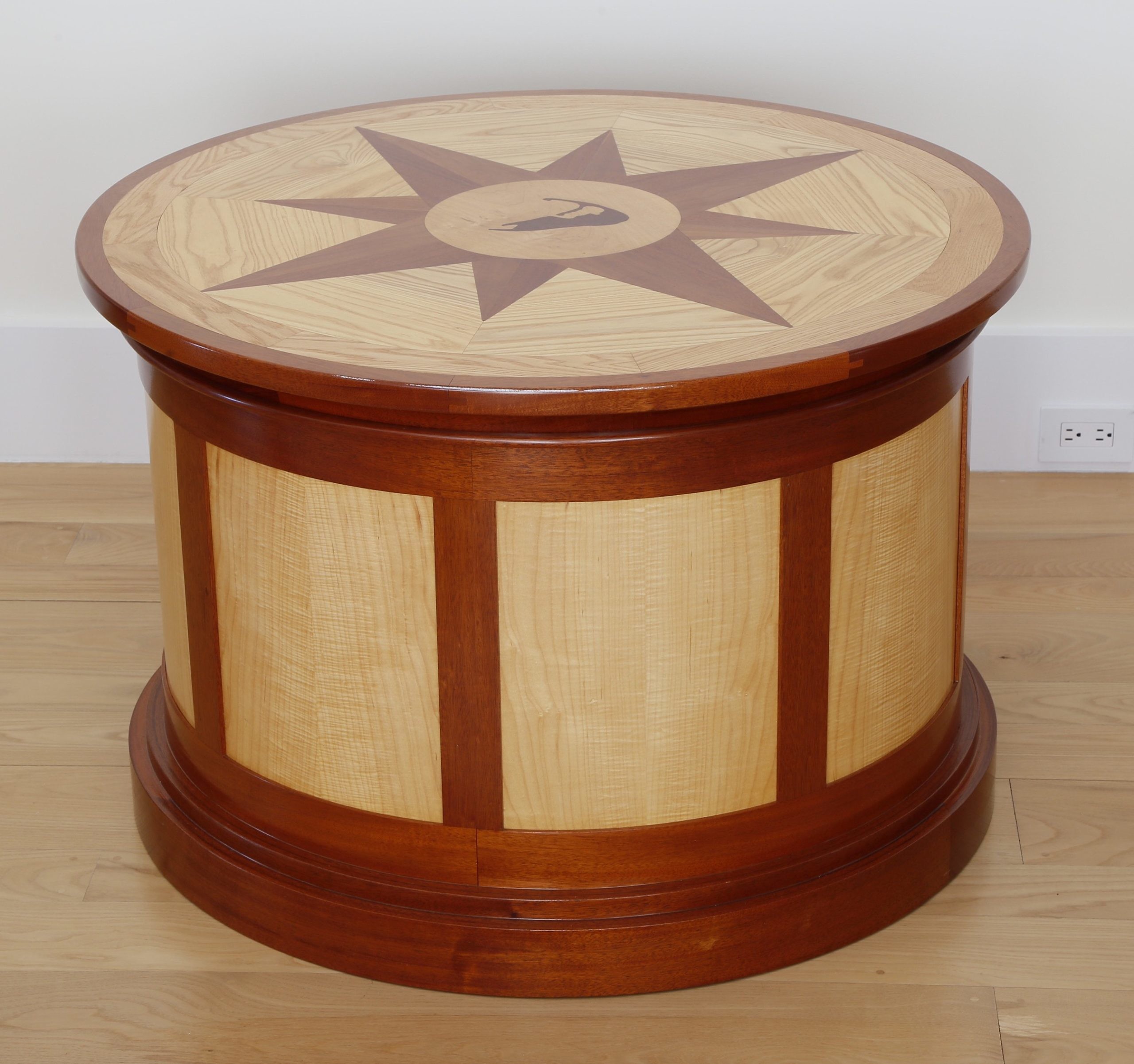 Nantucket Island Table - Peter Culbertson Custom Built Round Drum ...
