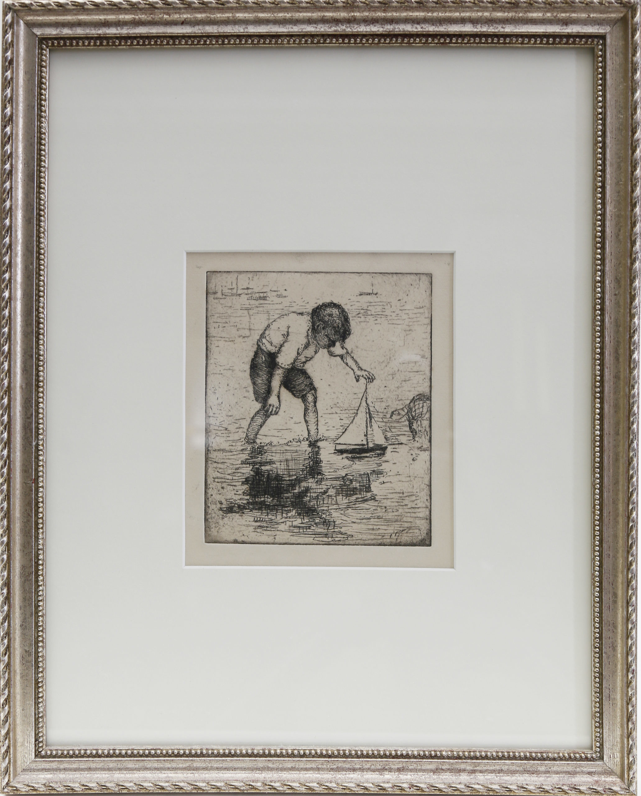 Eliza Draper Gardner Etching "Boy with Boat" - Eliza Draper Gardner ...