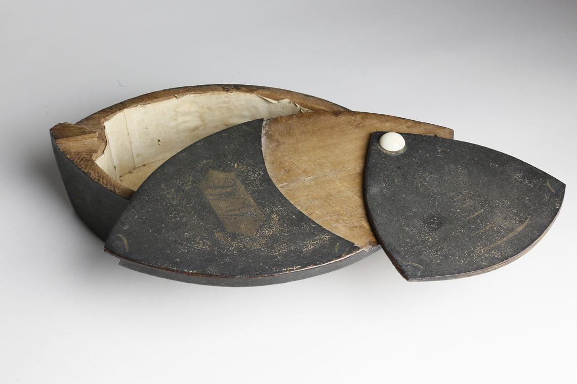 Rare Large Size Wood and Whale Ivory Puzzle Box - Rare Large Size Wood ...