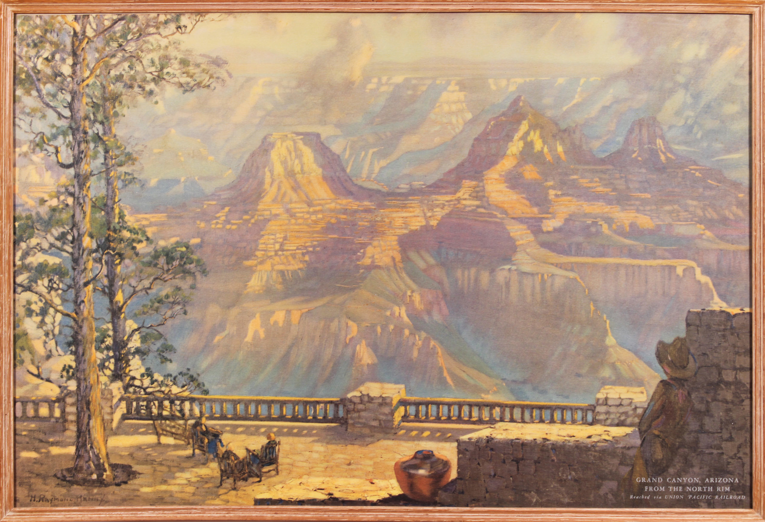Harry Raymond Henry Color Lithograph “Grand Canyon from Union Pacific ...
