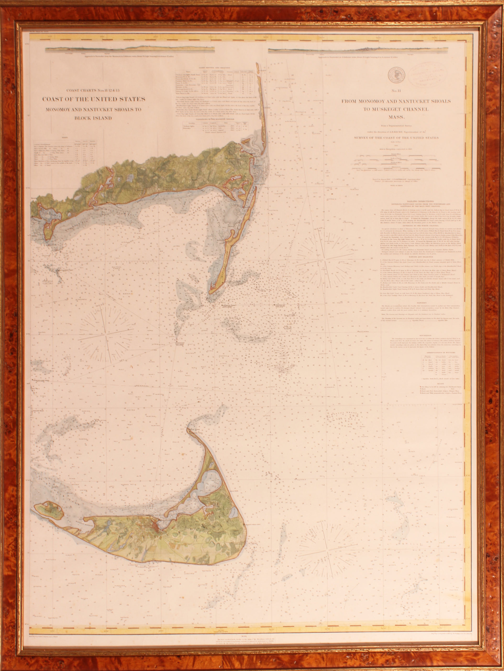 Chart From Monomoy and Nantucket Shoals to Muskeget Channel - Chart ...
