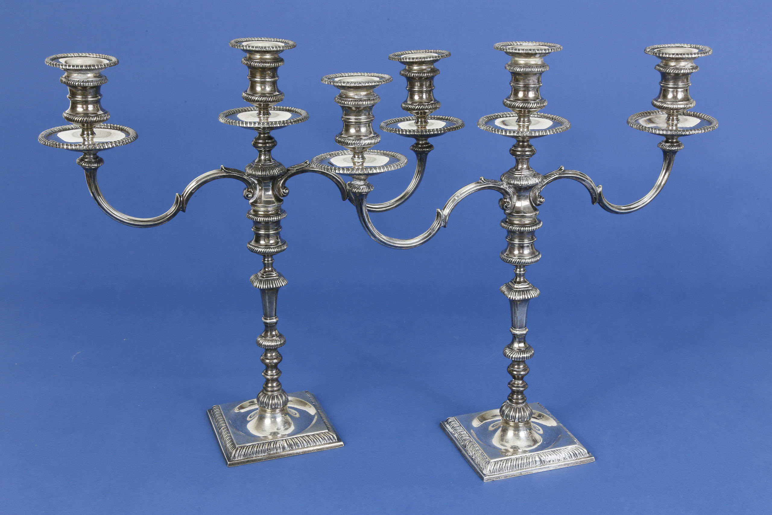 Pair of William Comyns & Sons Three-Light Candelabra - Pair of William ...