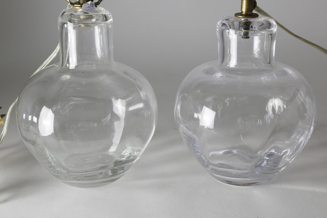 Pair of Simon Pearce Bulbous Lamps - Pair of Simon Pearce Bulbous Lamps ...