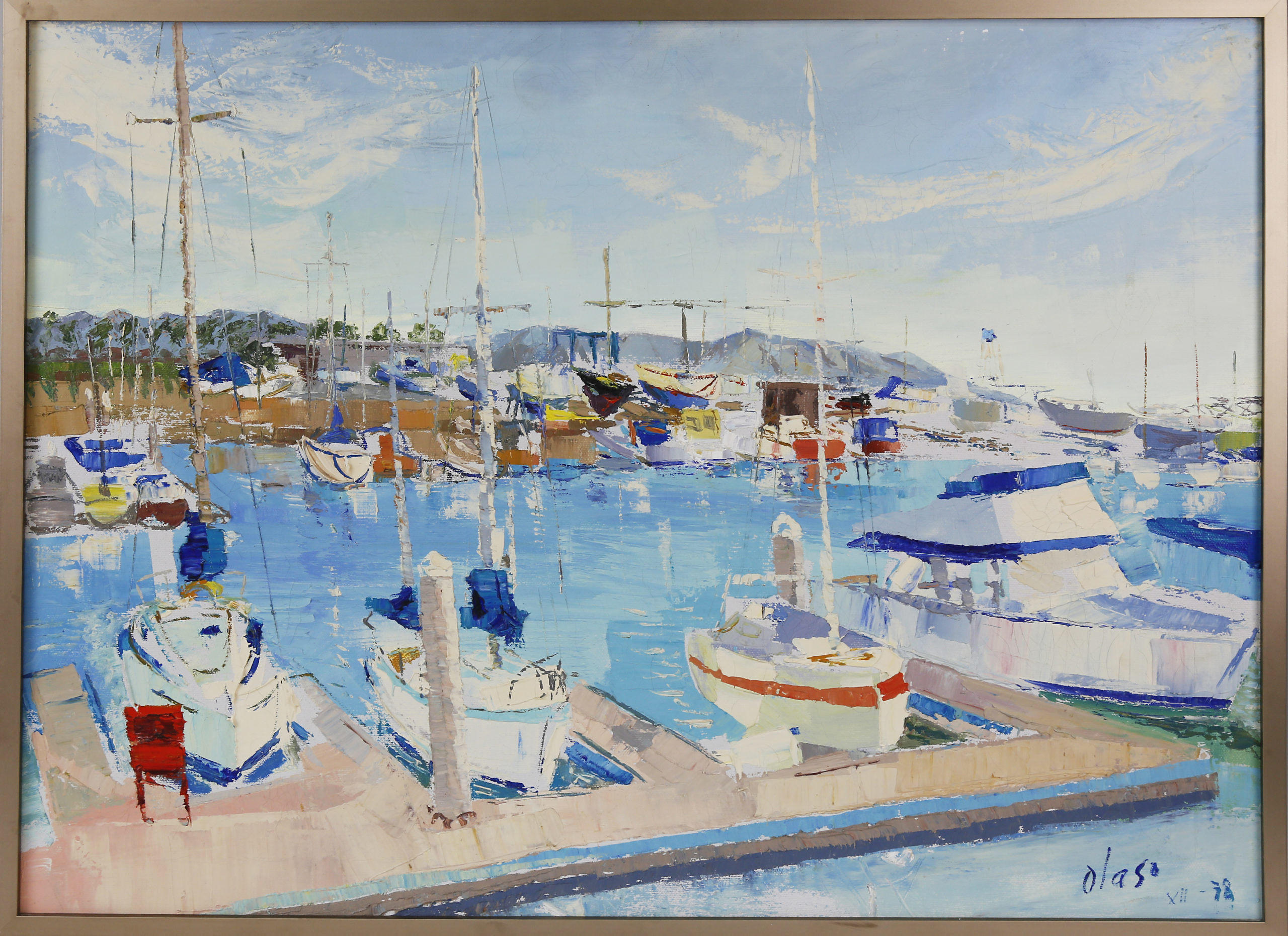 Jose Olaso Villalba Oil the Boats at Oxnard California - Jose Olaso ...