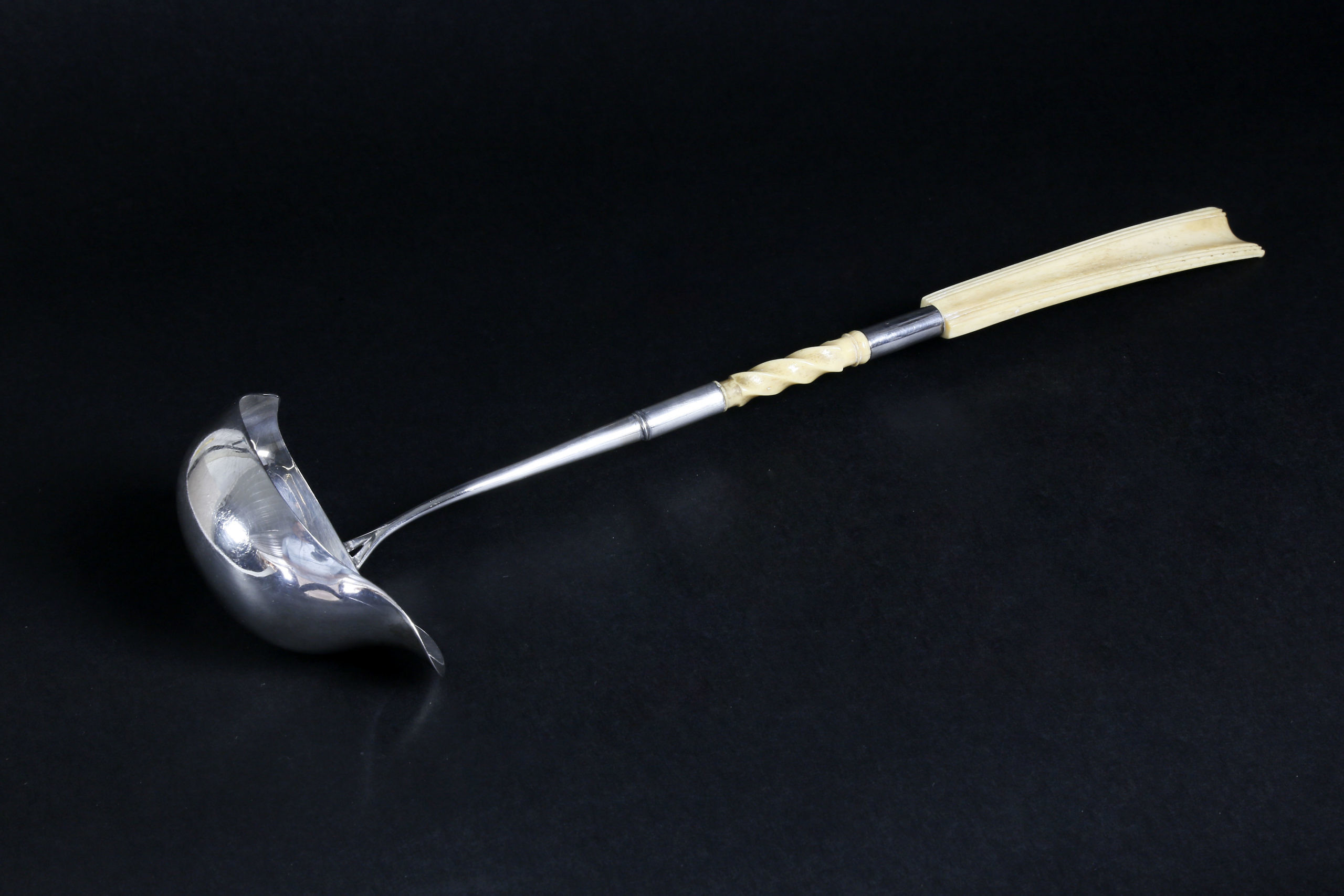 19th Century English Sterling Silver Punch Ladle - 19th Century English ...