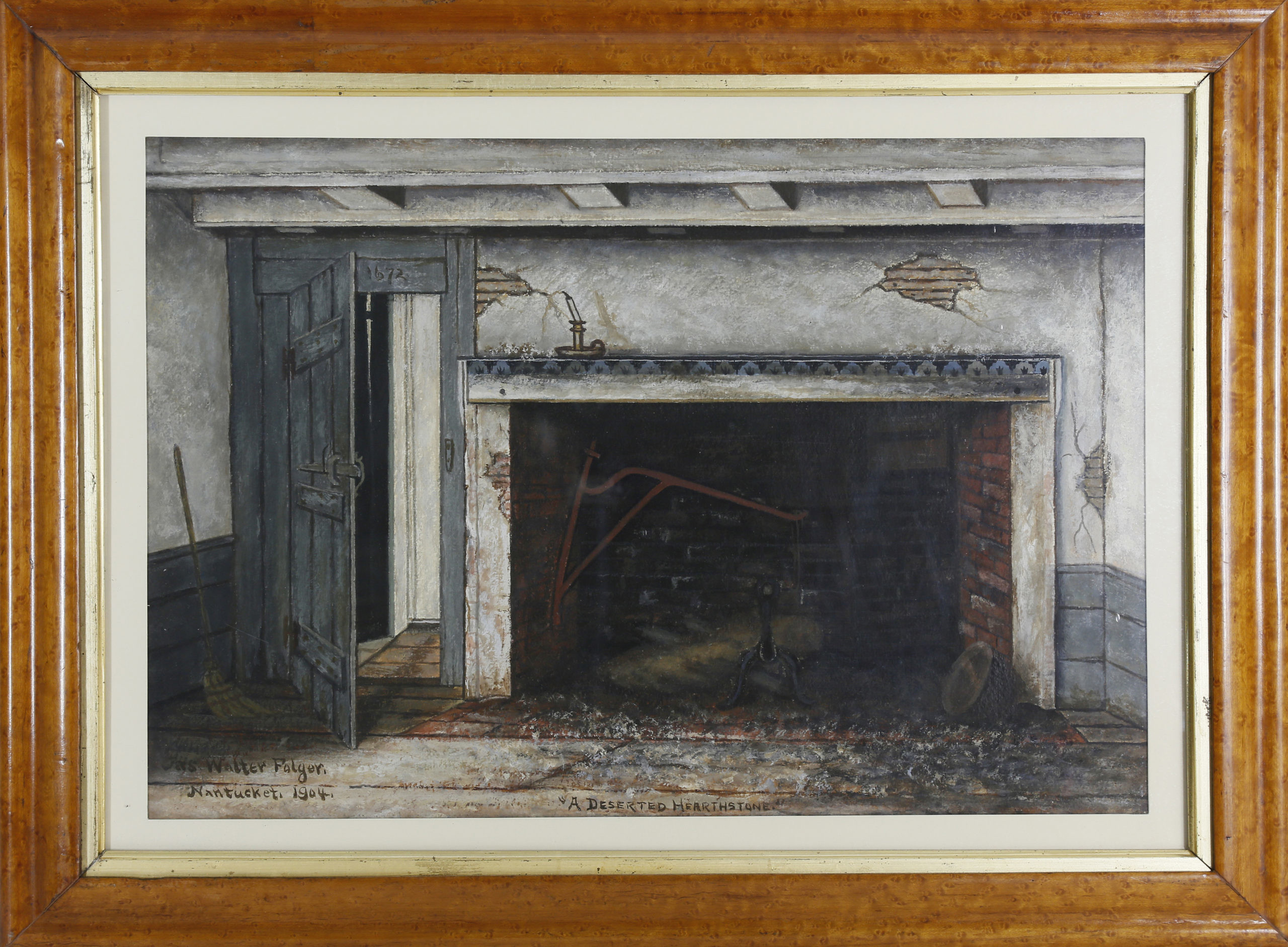 Scarce James Walter Folger (1851-1918) Nantucket Interior Scene ...