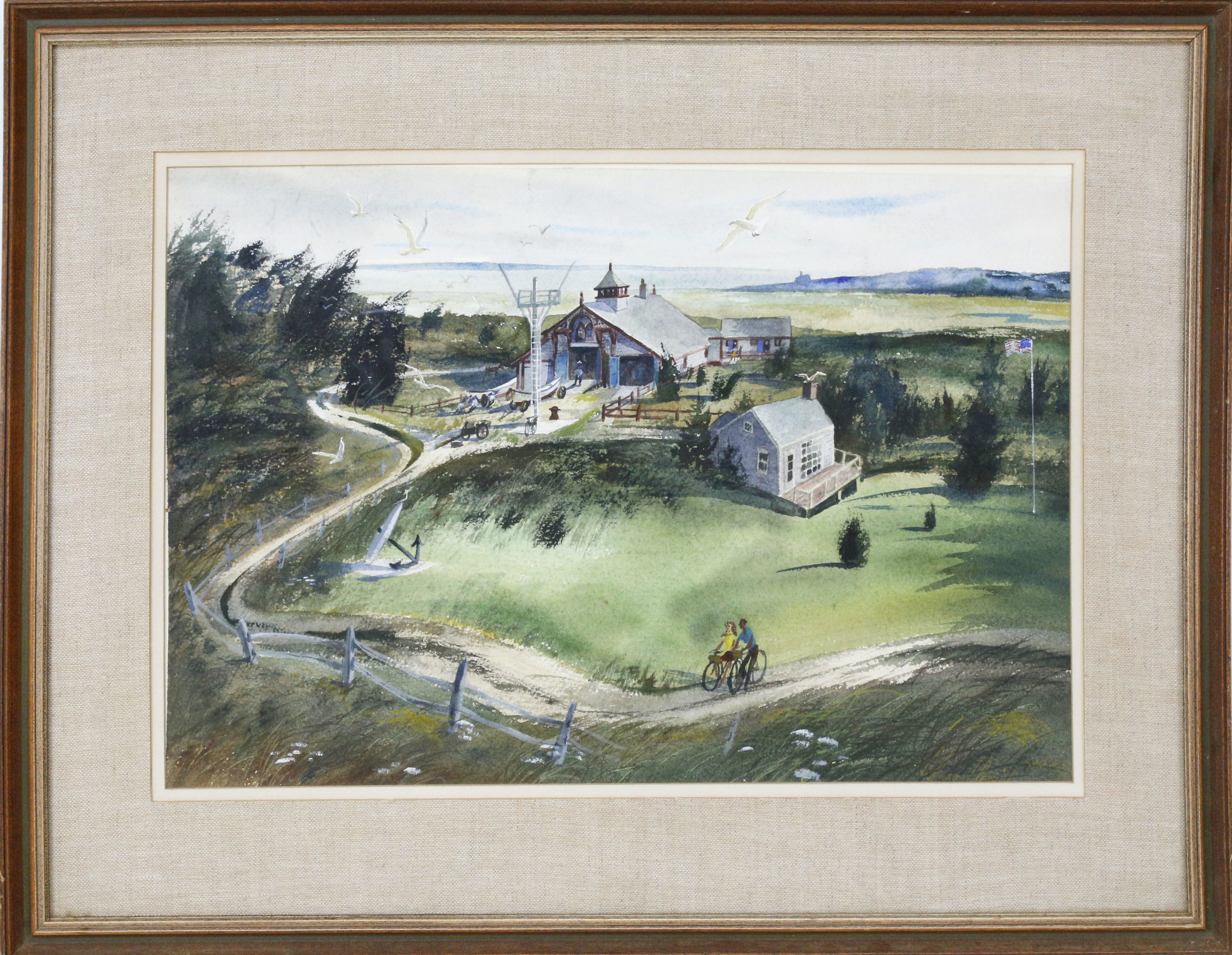 C. Robert Perrin Nantucket Watercolor - C. Robert Perrin Watercolor ...