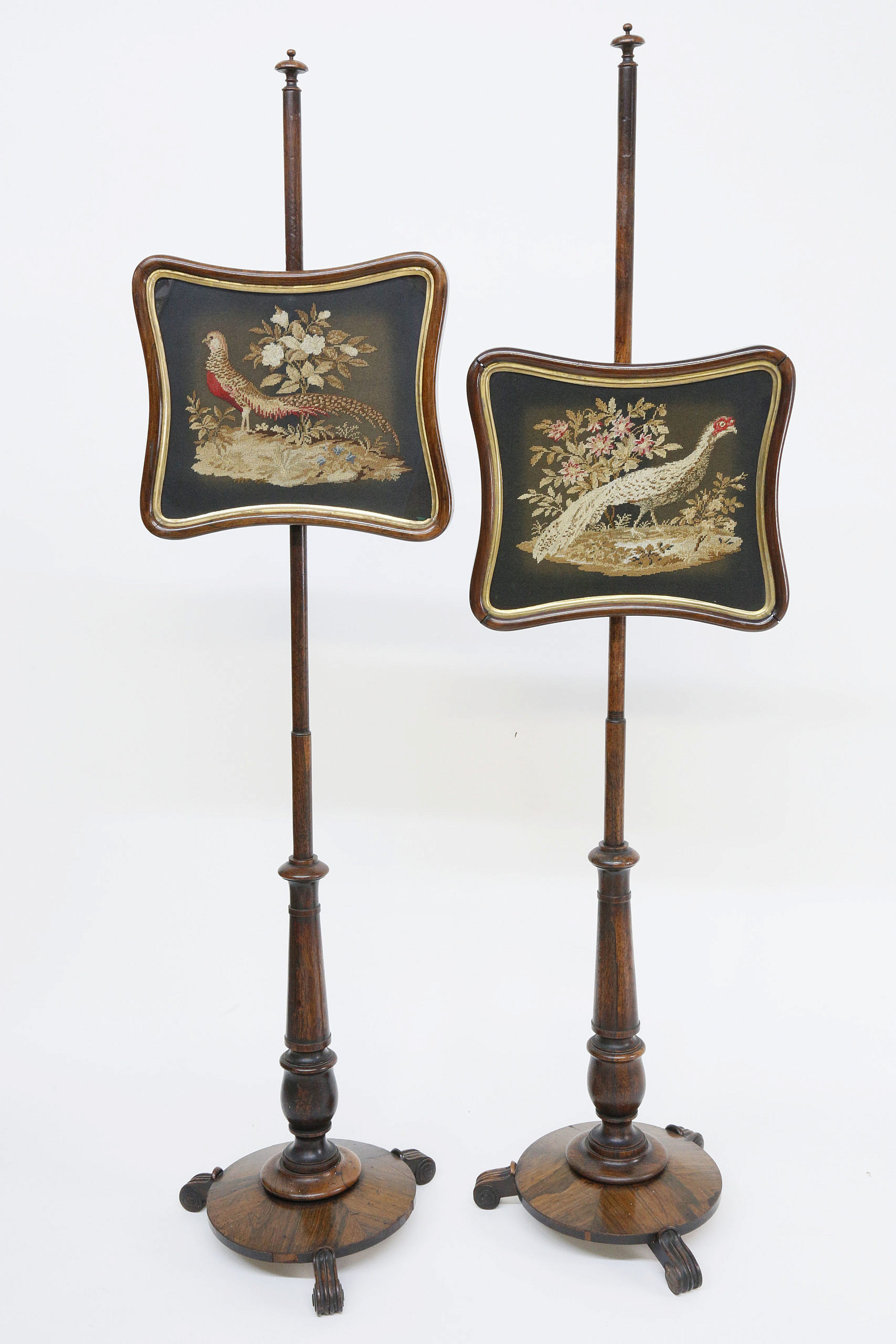 Pair of English Regency Pole Screens, circa 1840 - Rafael Osona ...