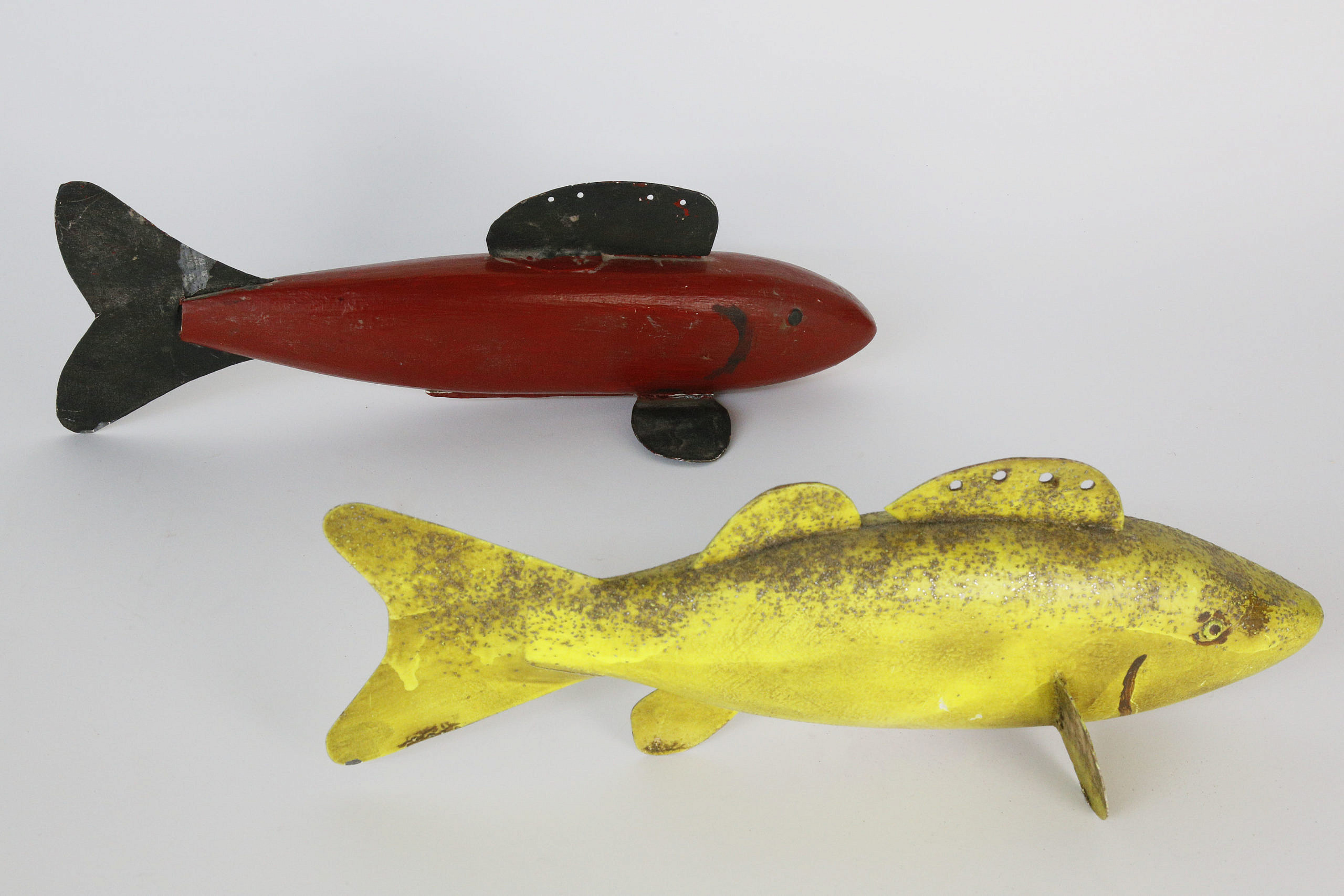 20-13 Two Large Painted Fish Decoys B_MG_6164 - Rafael Osona Auctions ...