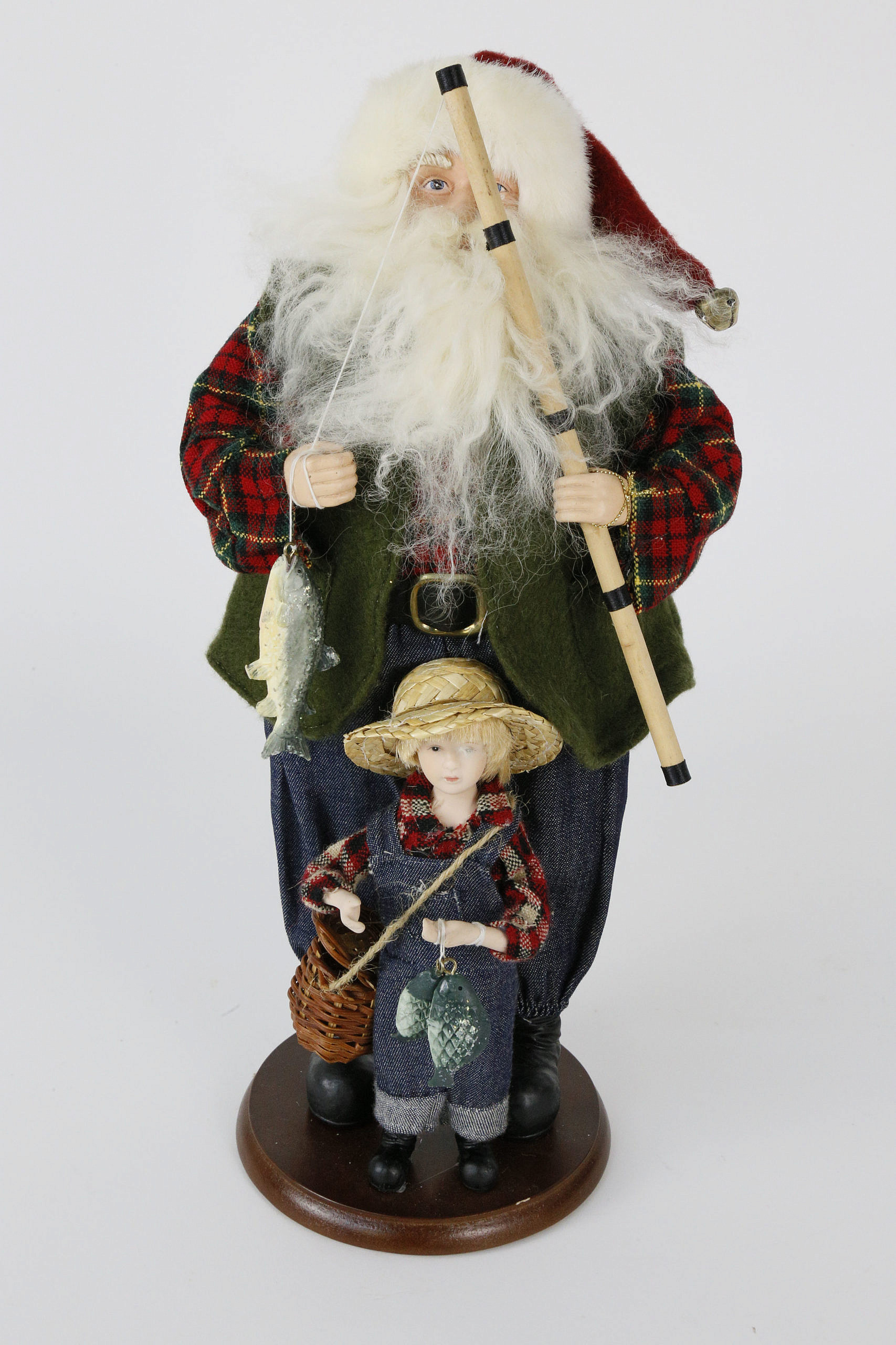 Santa Claus Goes Fishing Christmas Figure - Santa Claus Goes Fishing ...