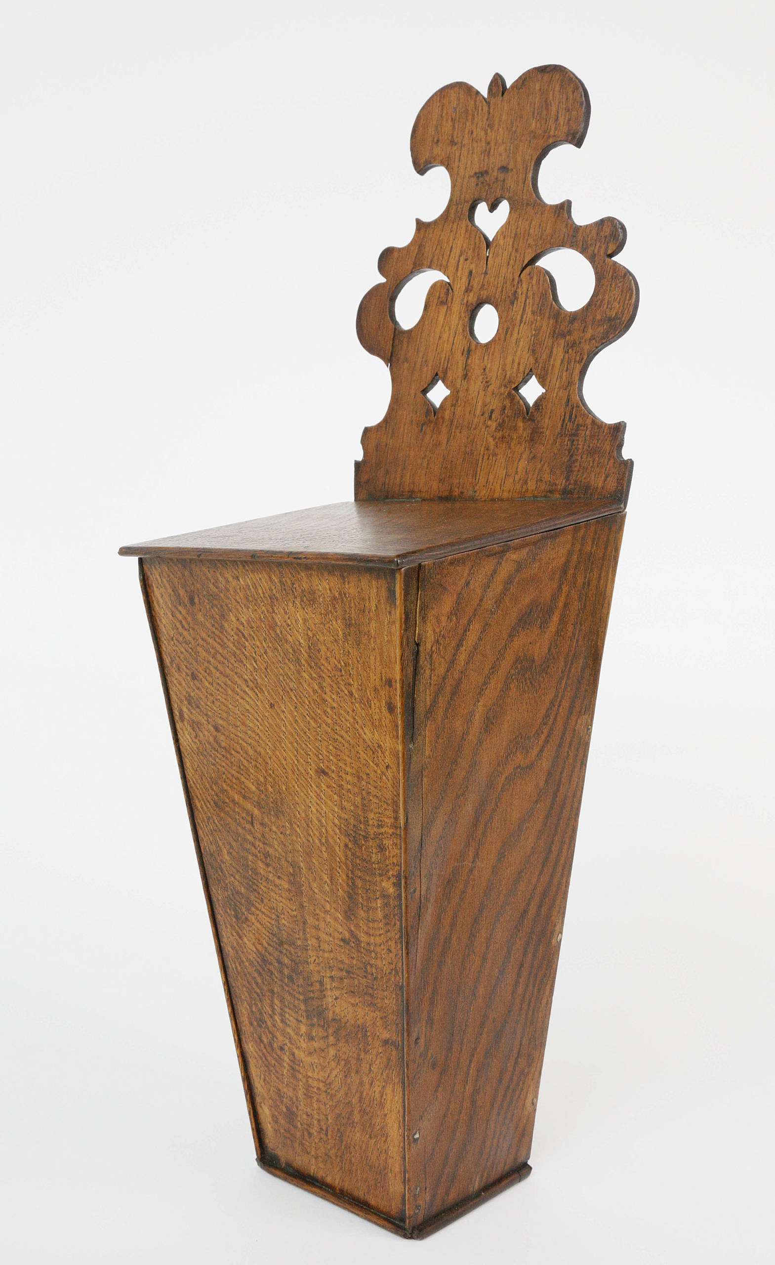 English Oak Hanging Candle Box - English Oak Crossbanded Hanging Candle ...