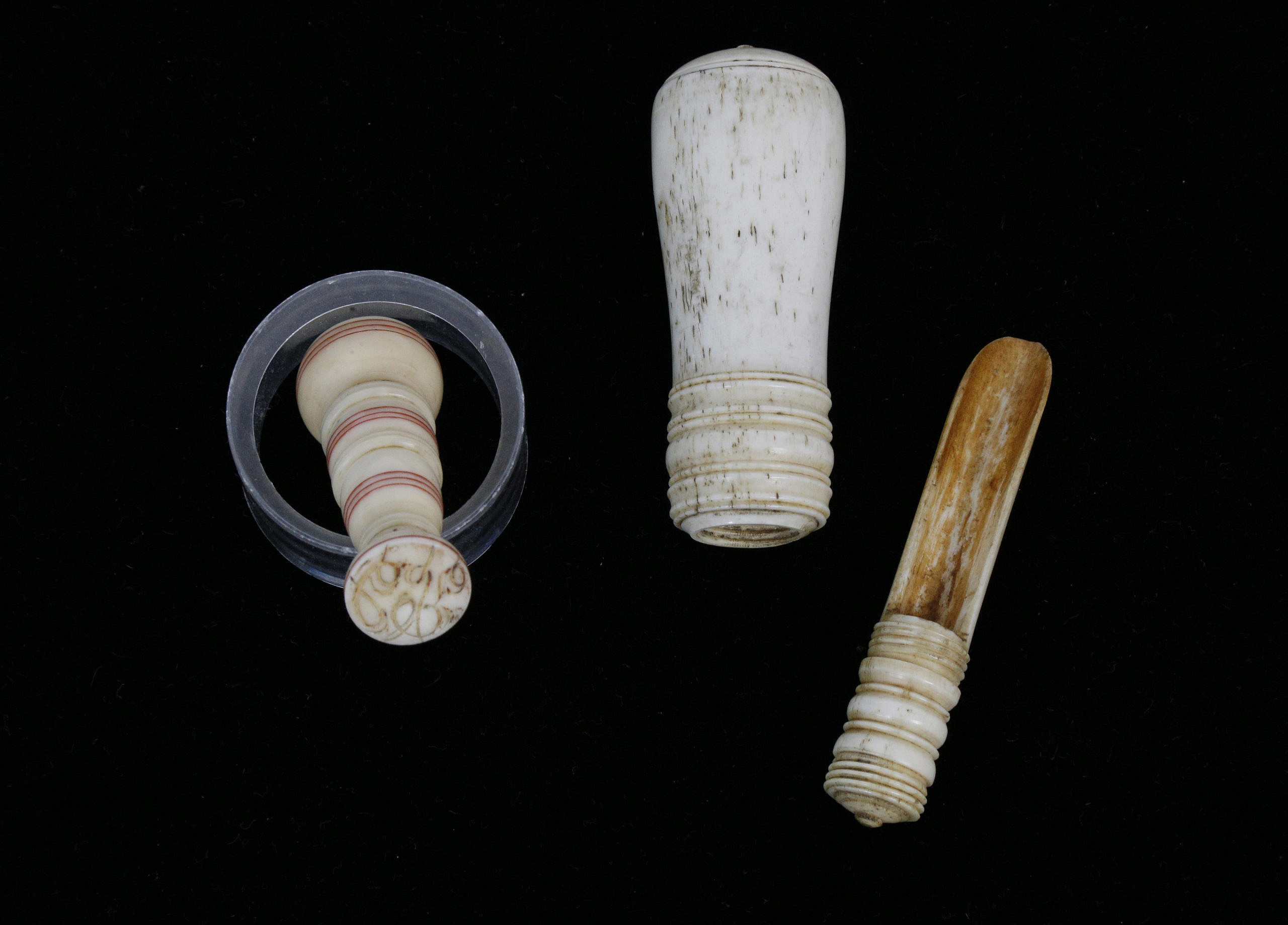 Antique Whale Ivory Stamp and Whalebone Apple Corer circa 1870 ...